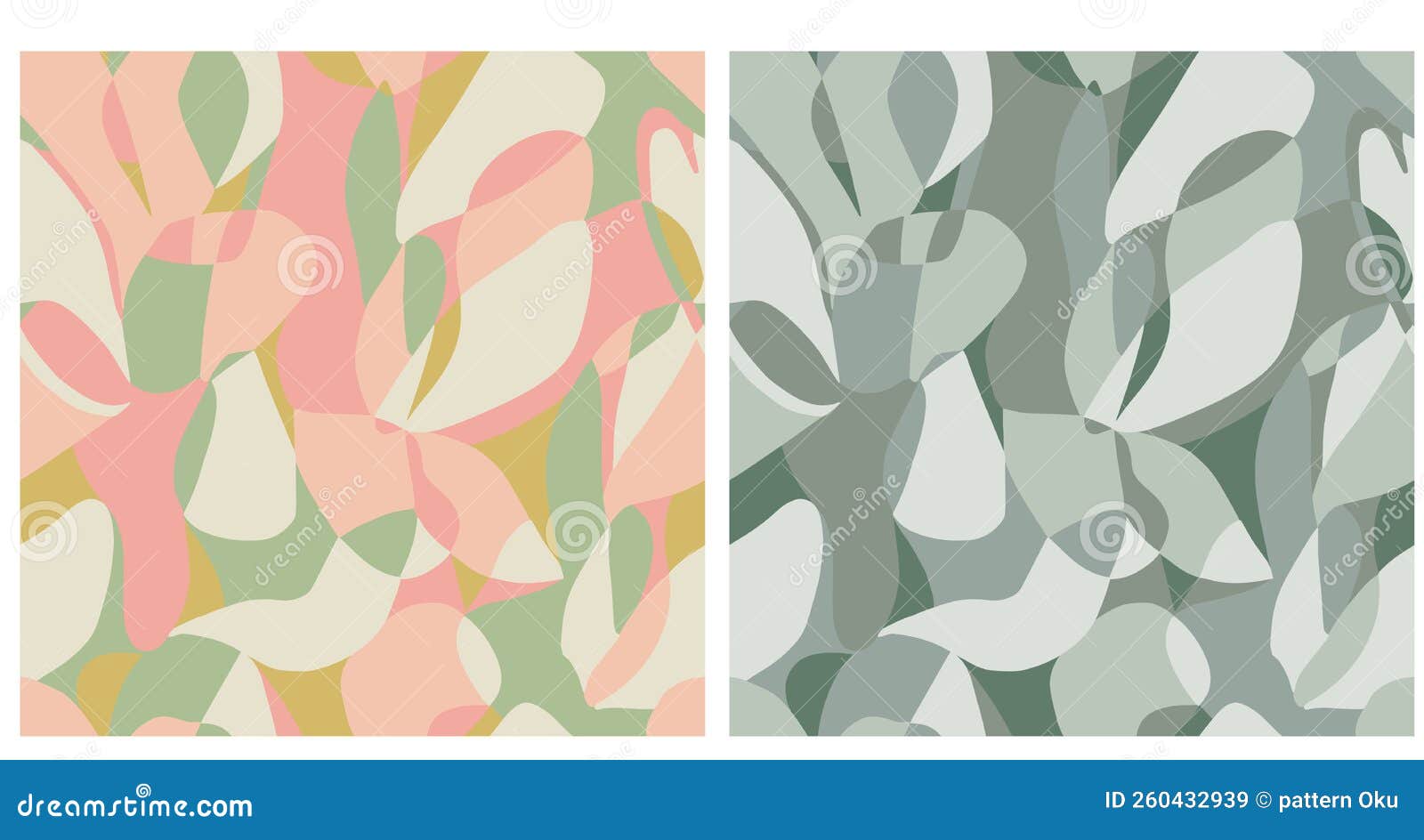Vector Abstract Shape Layers Illustration Seamless Repeat Pattern Stock ...