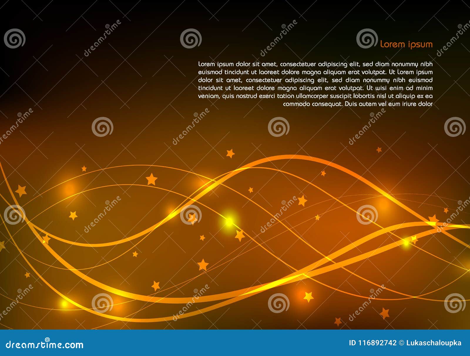 Vector Abstract Shining Background in Brown Color Stock Illustration ...