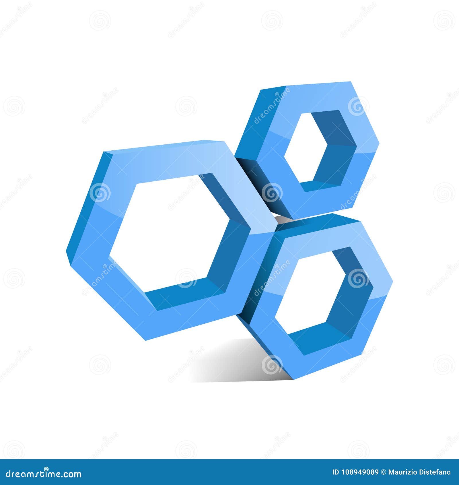 Vector Abstract Sign Beehive Stock Vector - Illustration of glossy ...