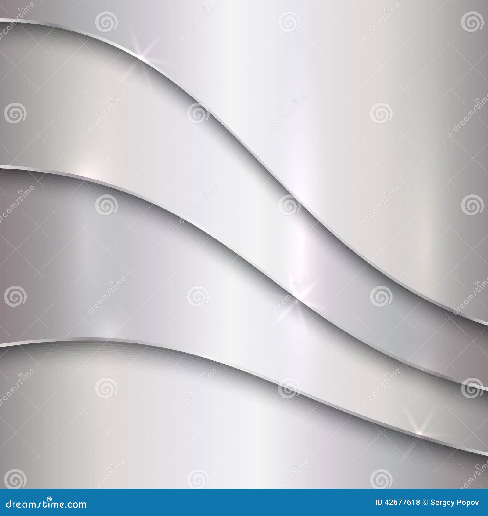Vector Abstract Silver Metallic Background with Stock Vector ...