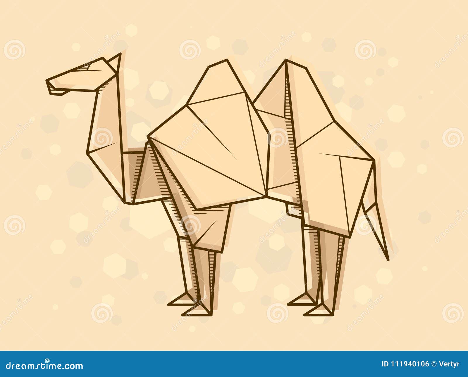 Vector Abstract Illustration Camel. Stock Vector - Illustration of ...
