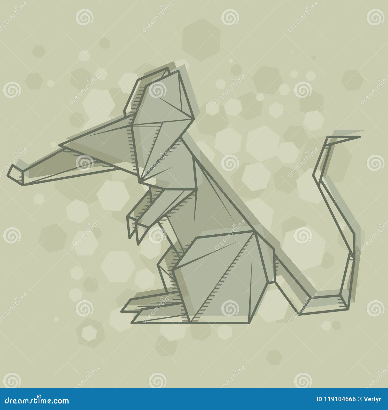 Vector Abstract Illustration Mouse. Stock Vector - Illustration of ...