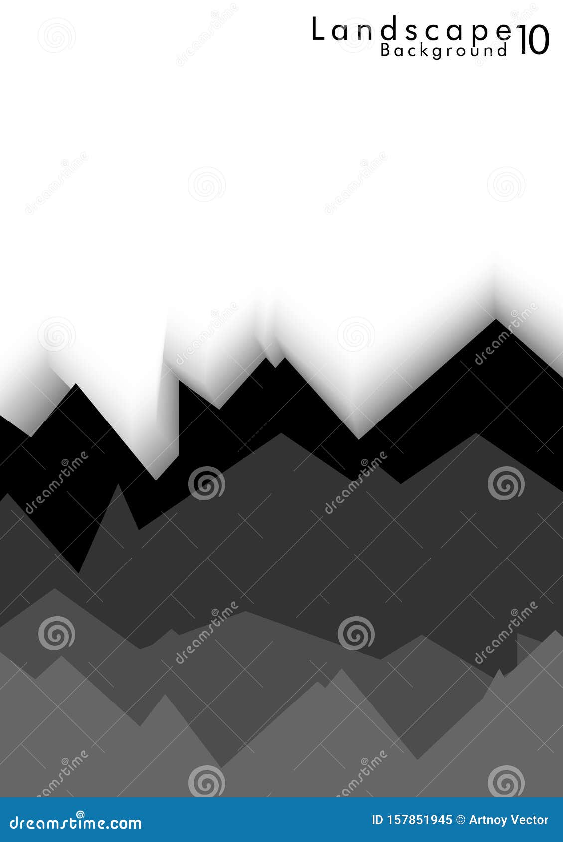 Vector Abstract Simple Landscape Background in Eps 10 Stock Vector ...