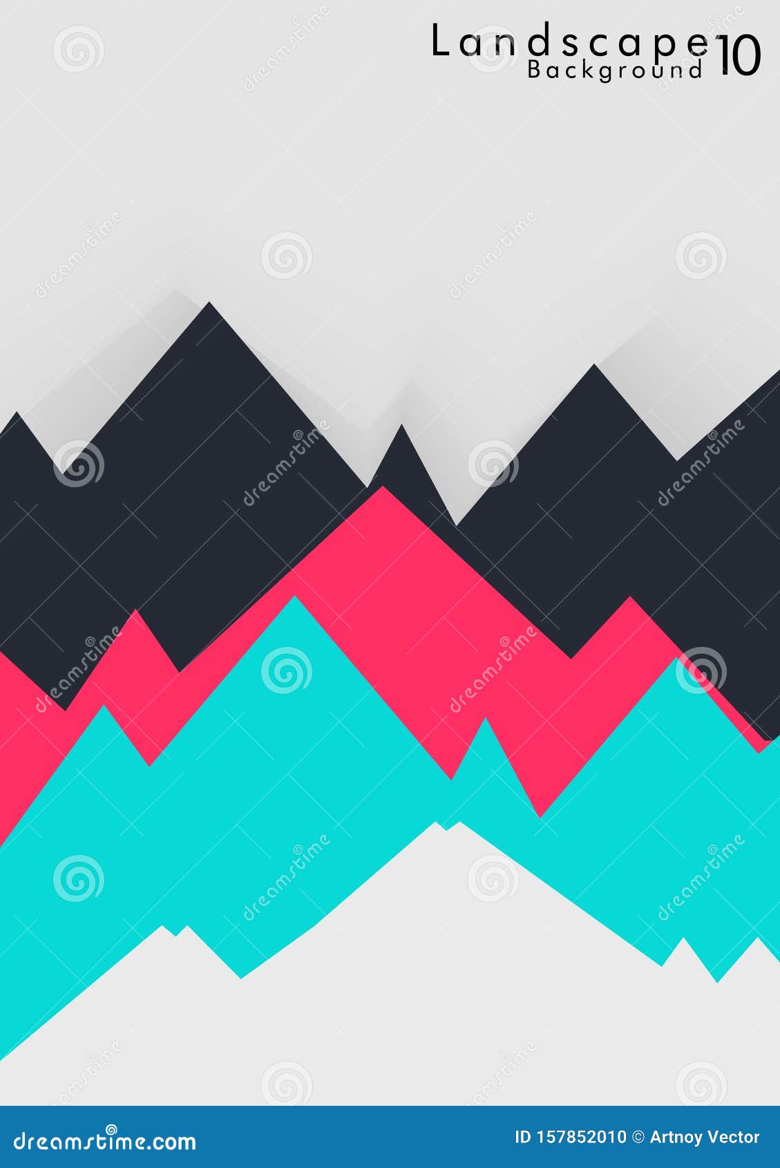 Vector Abstract Simple Landscape Background in Eps 10 Stock Vector ...