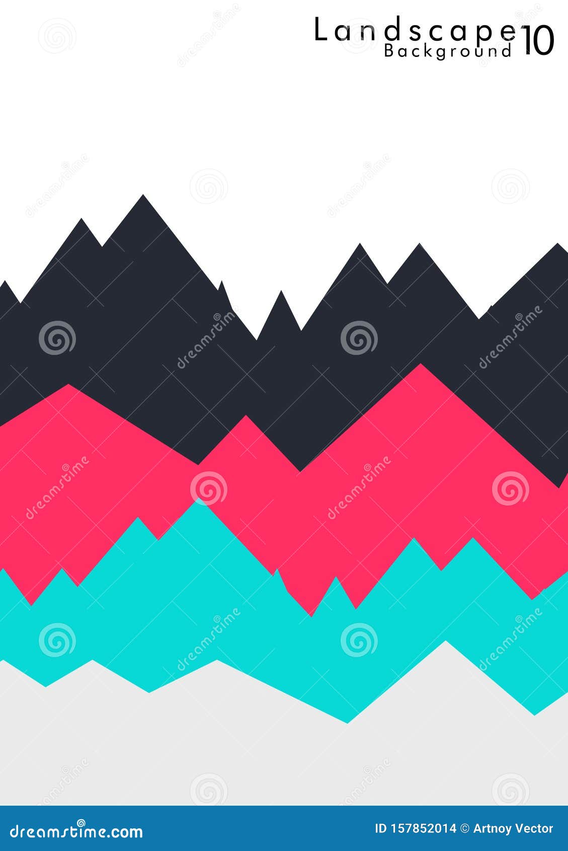 Vector Abstract Simple Landscape Background in Eps 10 Stock Vector ...