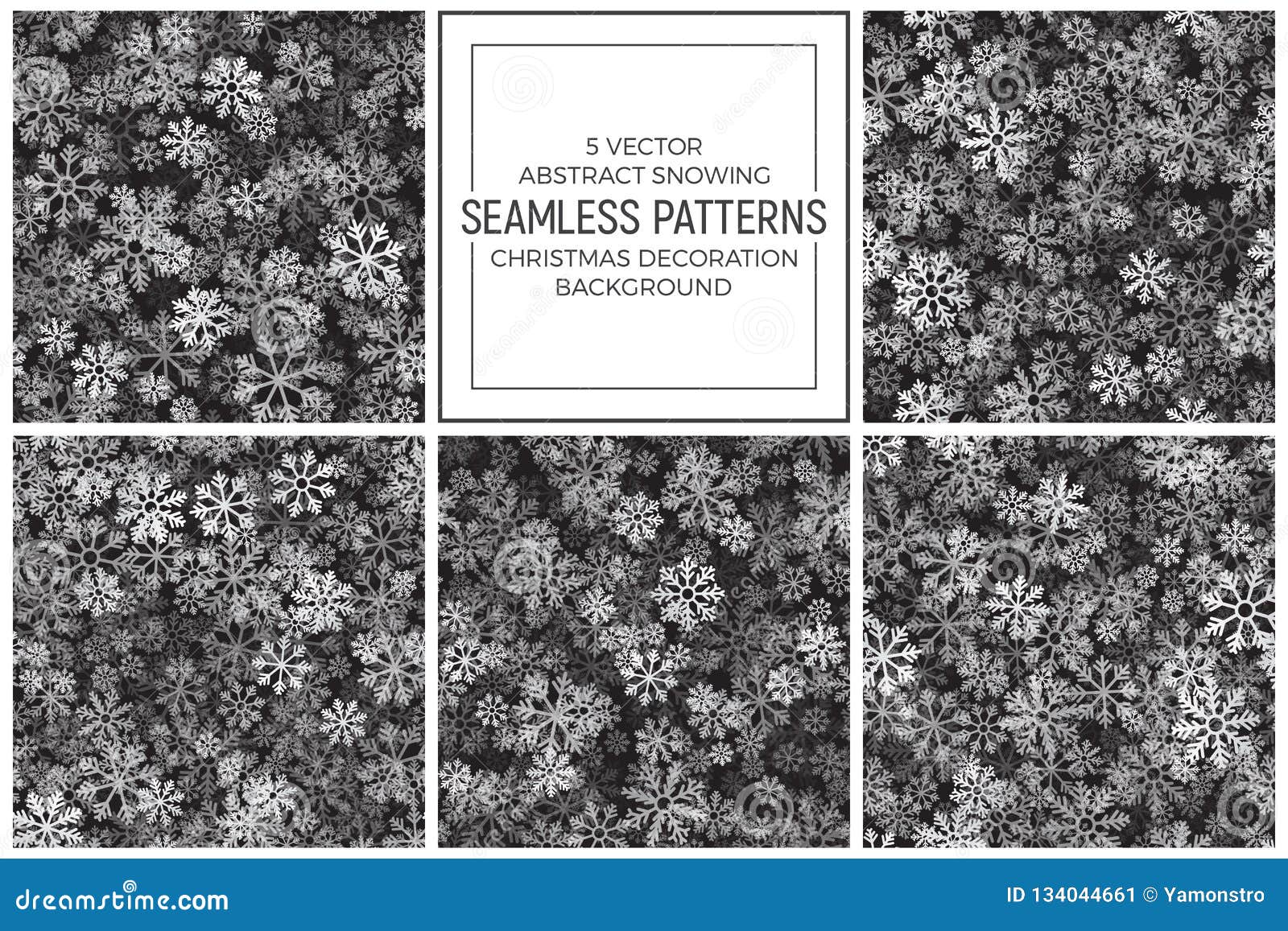 Vector Abstract Snow Seamless Pattern Stock Vector - Illustration of ...