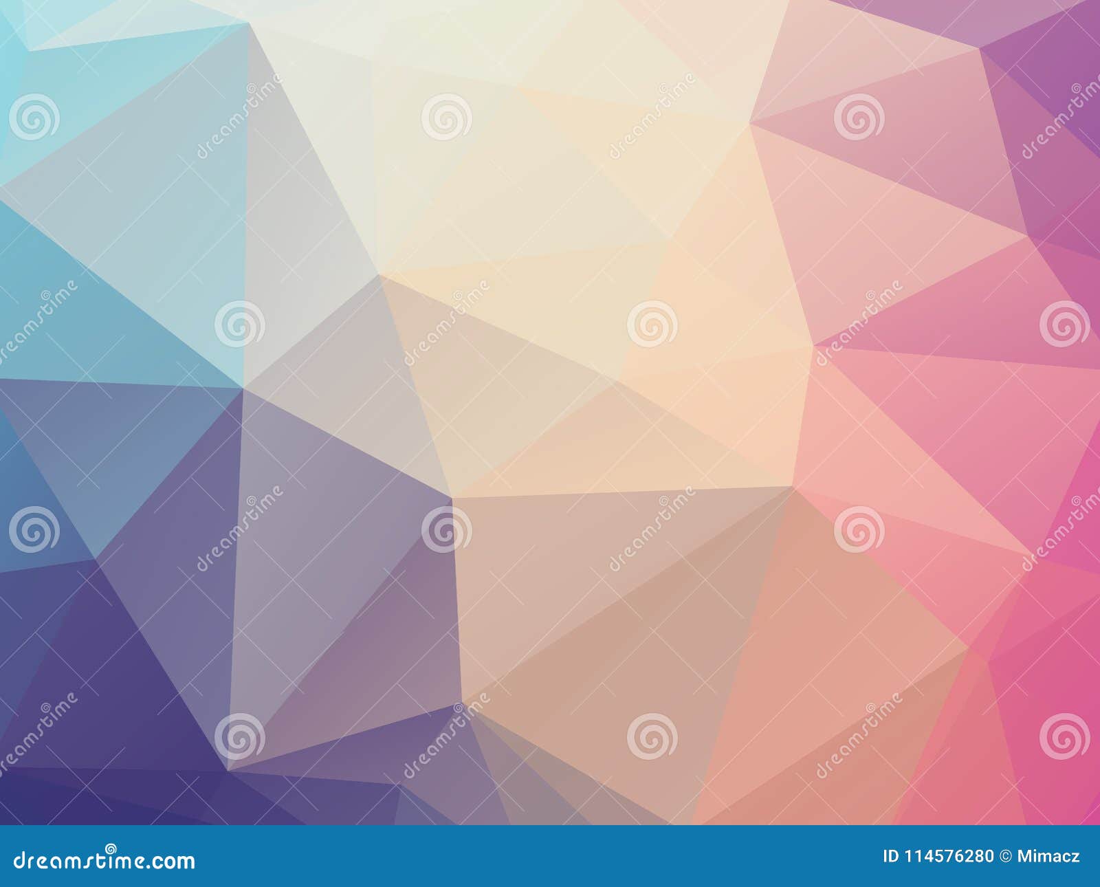 Vector Abstract Soft Pastel Triangles Background Stock Illustration ...