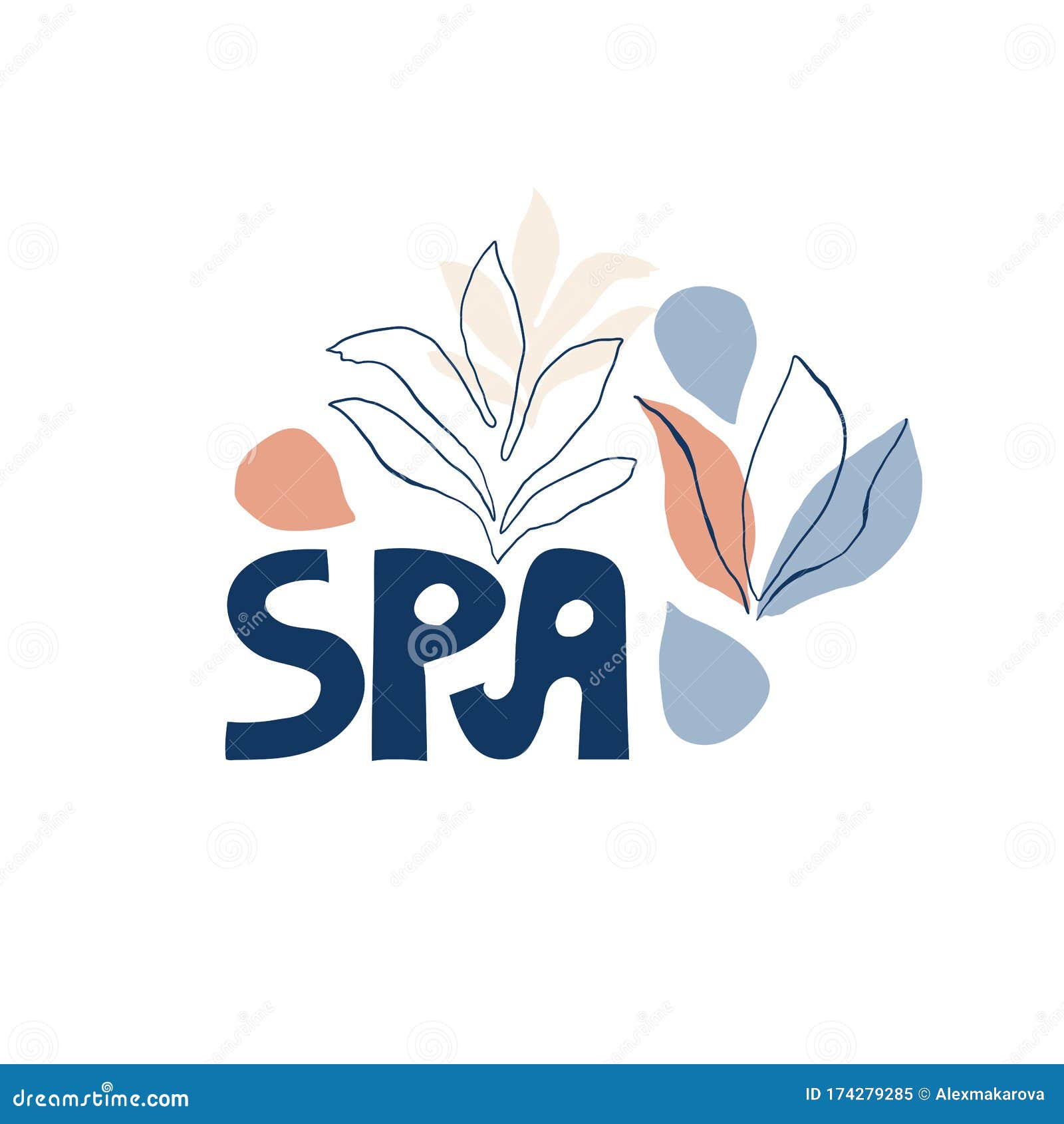 Vector Abstract Spa Salon Background Stock Vector - Illustration of ...