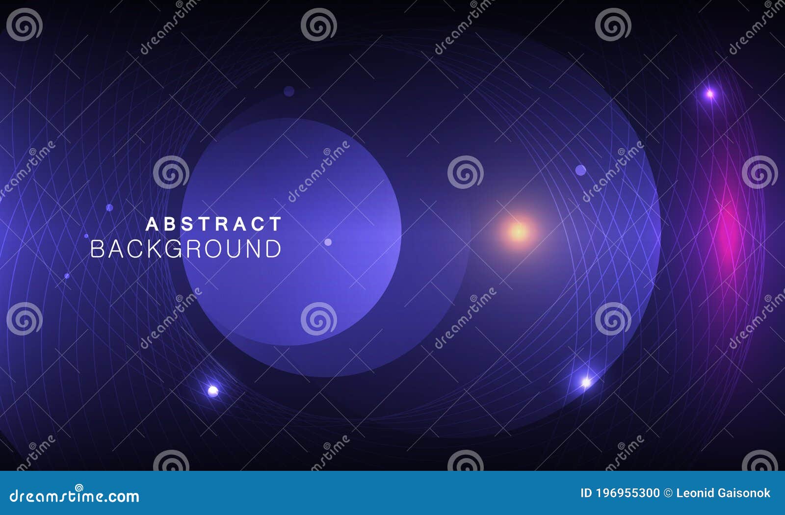 Vector Abstract Space Background with Abstract Elements Stock ...
