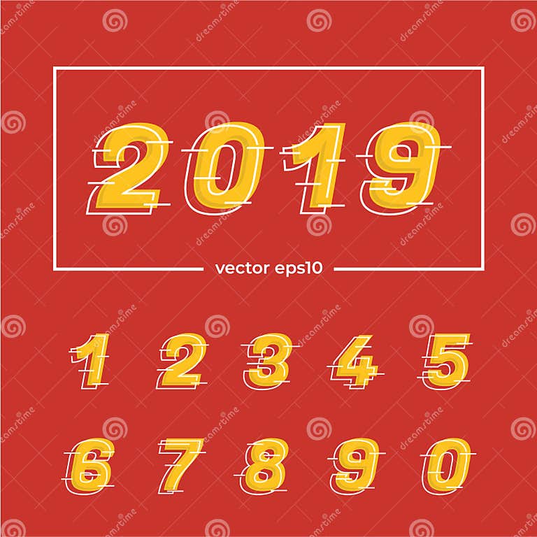 Vector Abstract Speedline Custom Number Stock Vector - Illustration of ...