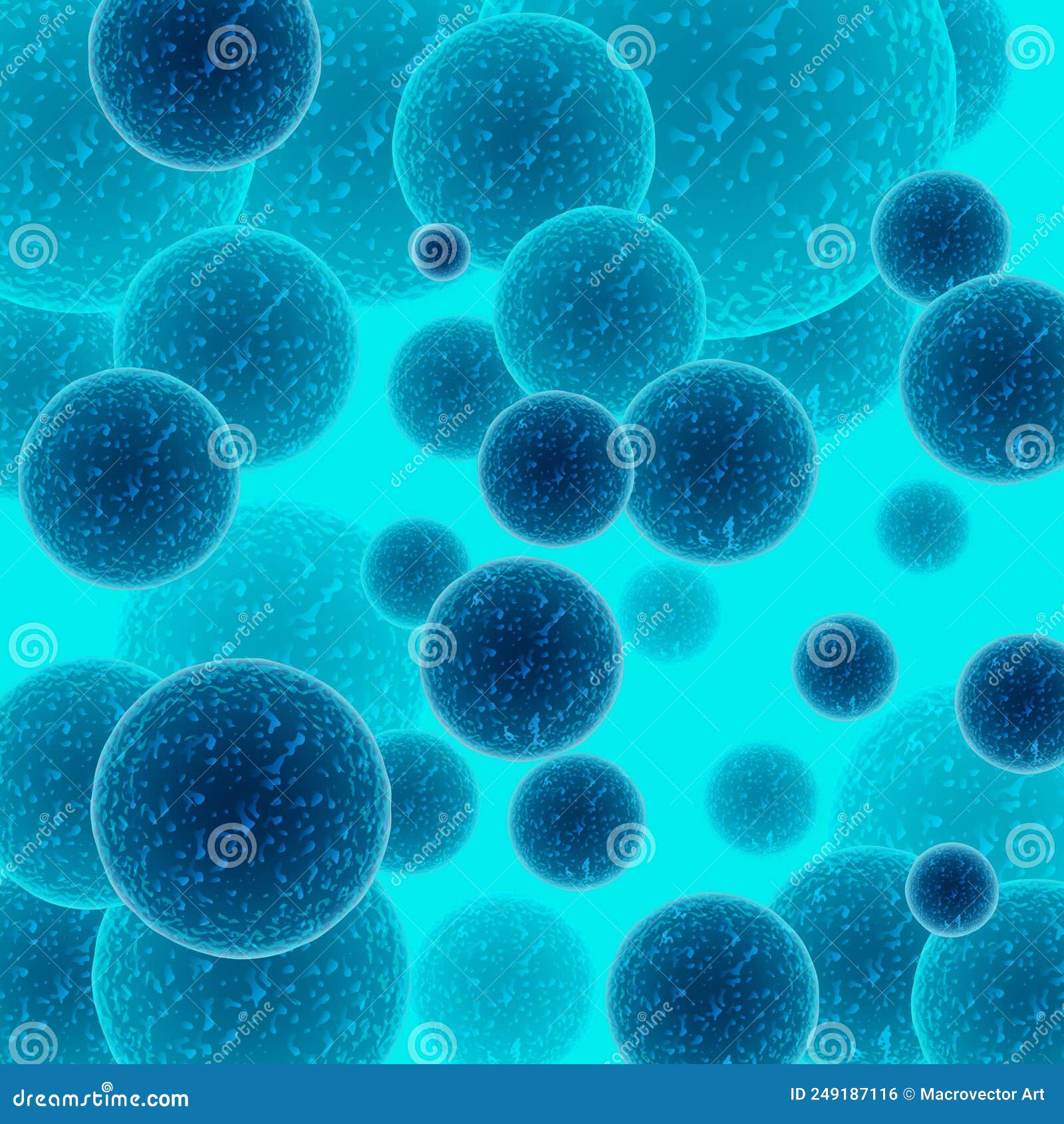 Sphere bacteria cells stock vector. Illustration of fever - 249187116