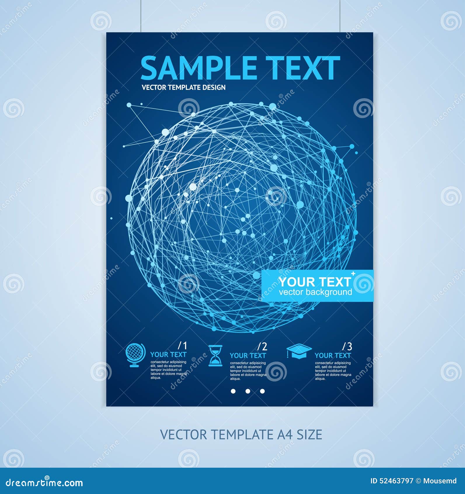 Vector Abstract Sphere Brochure Design Templates Stock Vector ...