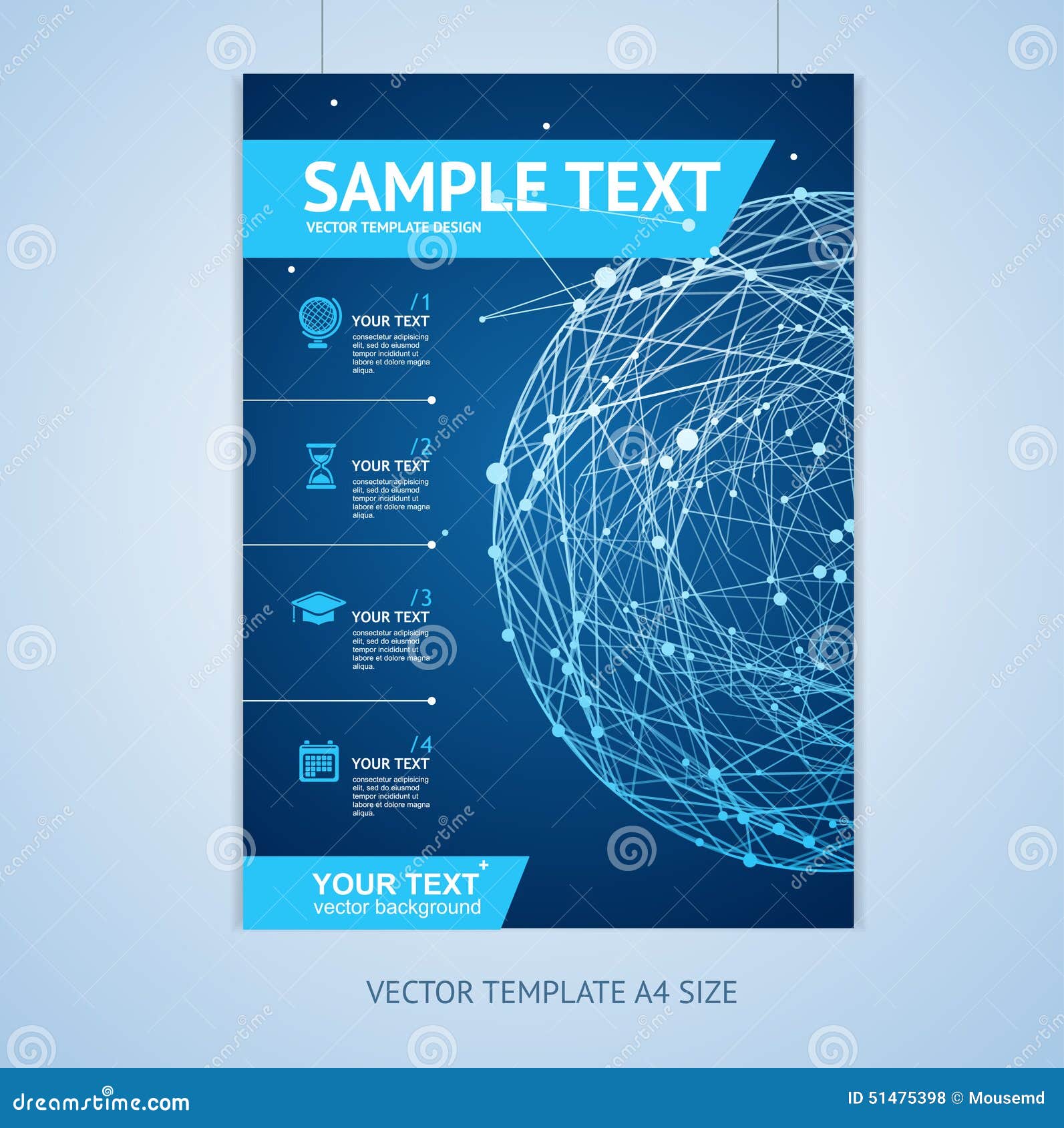 Vector Abstract Sphere Brochure Design Templates Stock Vector ...