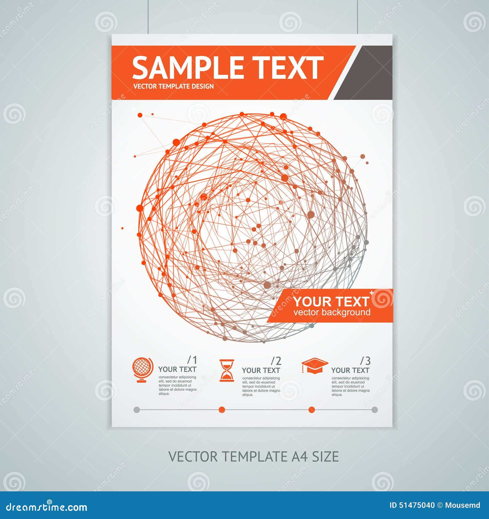 Vector Abstract Sphere Brochure Design Templates Stock Vector ...