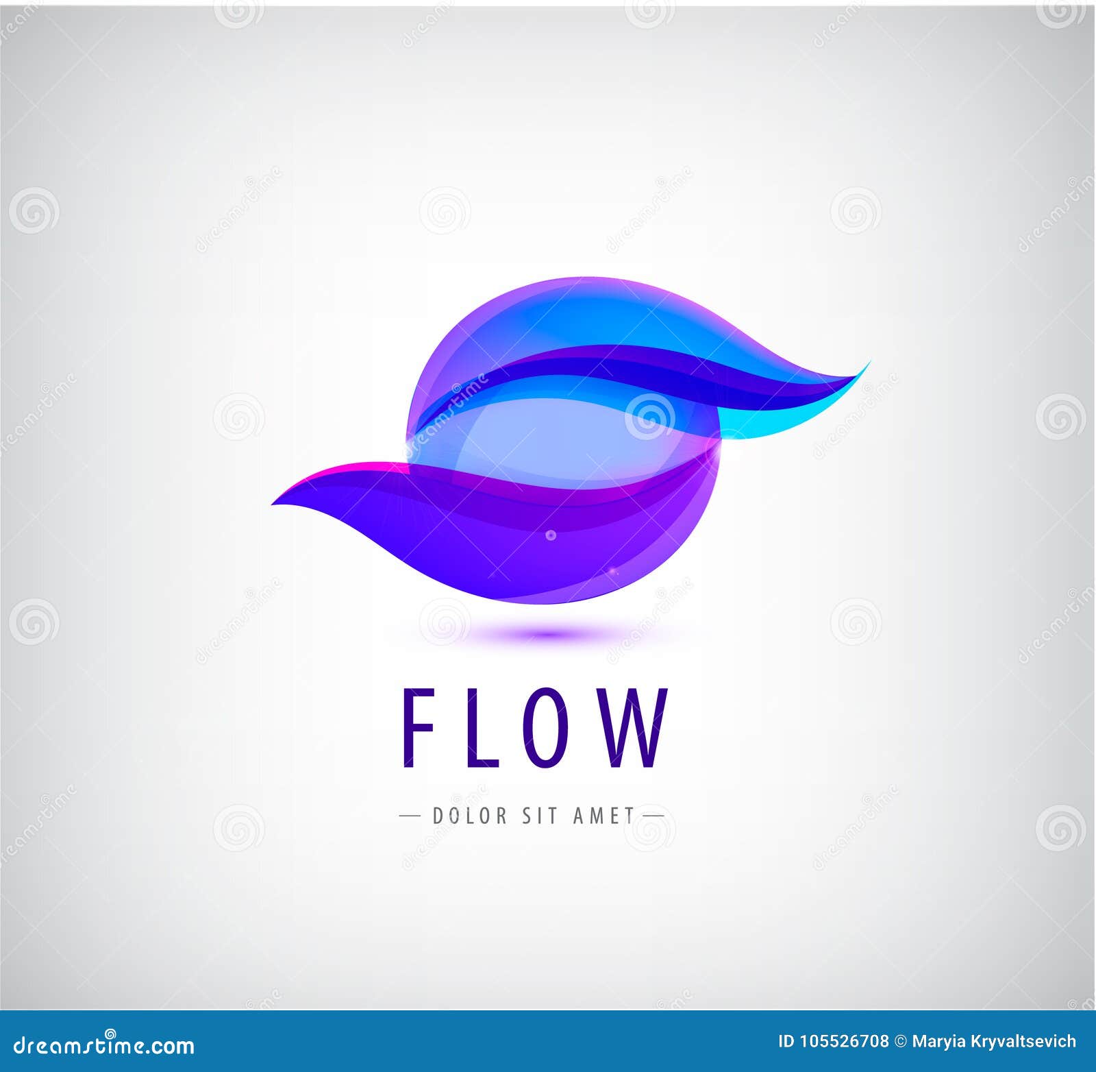 Vector Abstract Sphere, Flow, Waves Logo Stock Vector - Illustration of ...