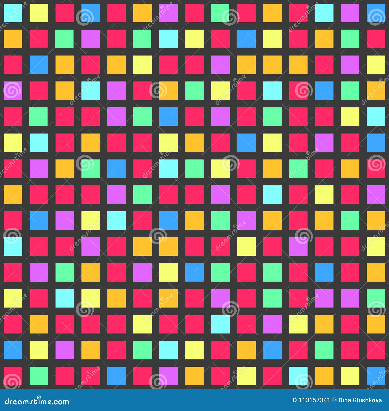 Vector Abstract Square Background. Eamless Grid Pattern Stock Vector ...