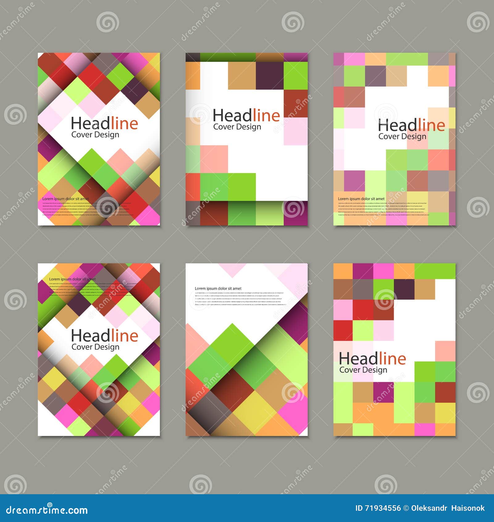 Vector Abstract Square Pattern Brochure Stock Vector - Illustration of brown, metallic: 71934556