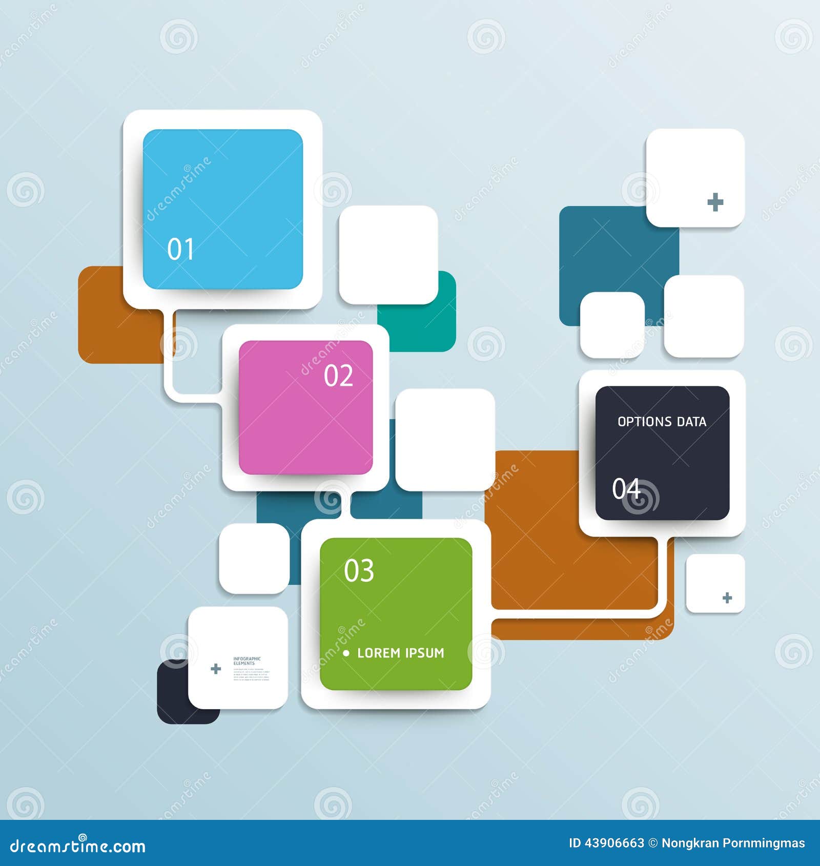 Vector Abstract Squares Background for Advertising Stock Vector ...