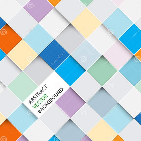 Vector Abstract Squares Background Stock Vector - Illustration of ...