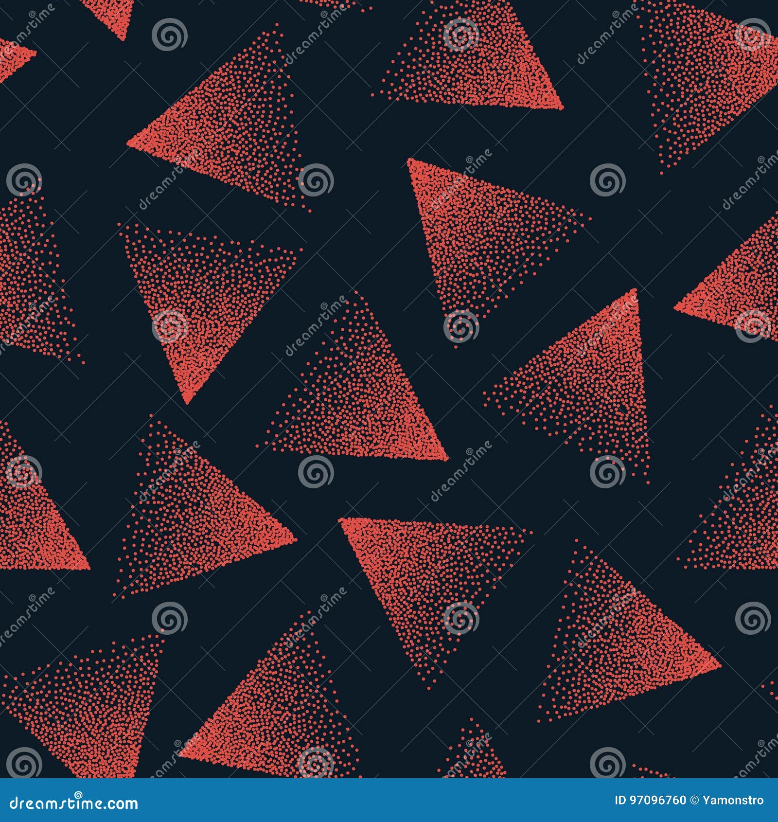 Vector Abstract Stippled Seamless Pattern Stock Vector - Illustration ...