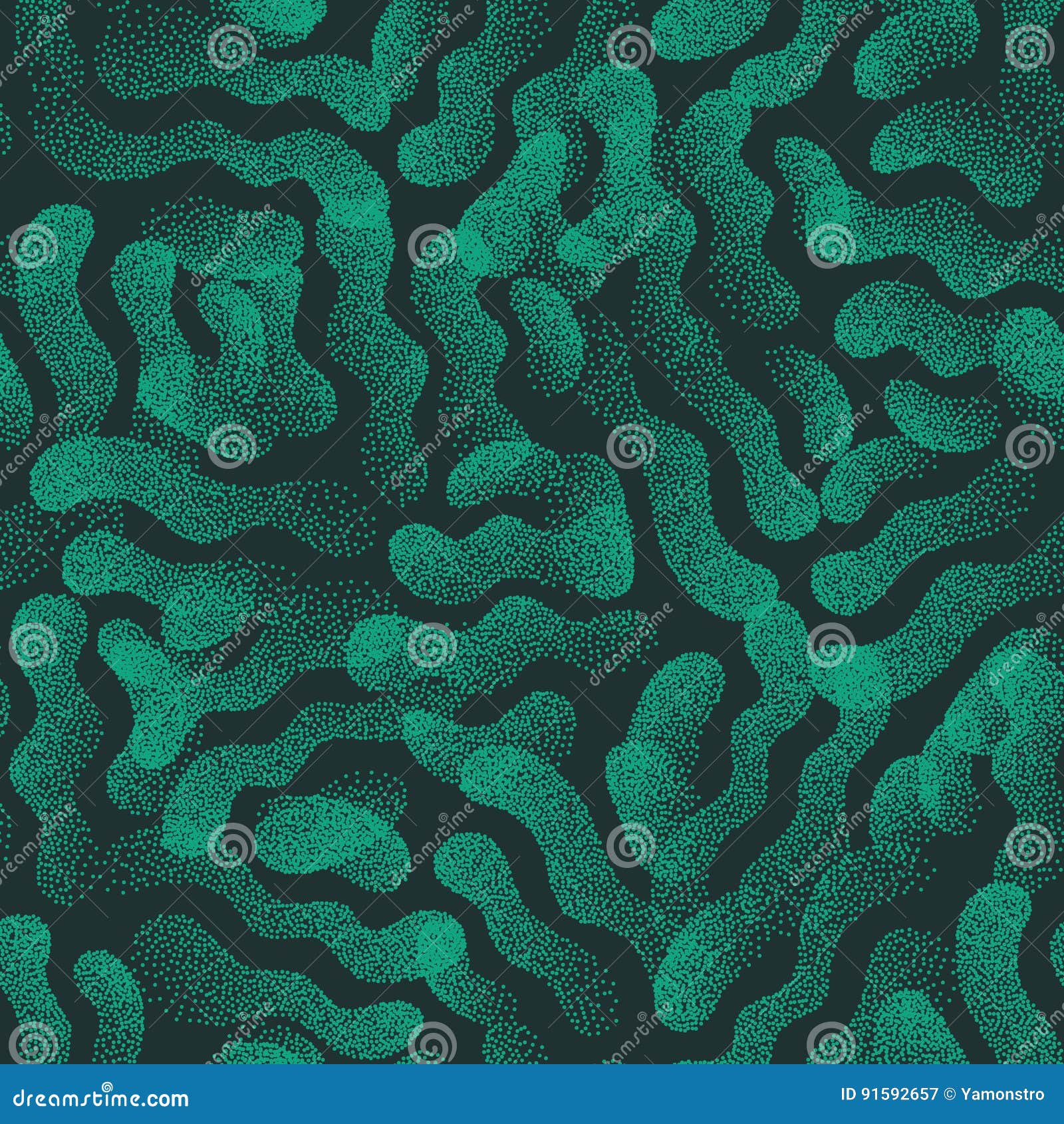 Vector Abstract Stippled Weird Seamless Pattern Stock Vector ...