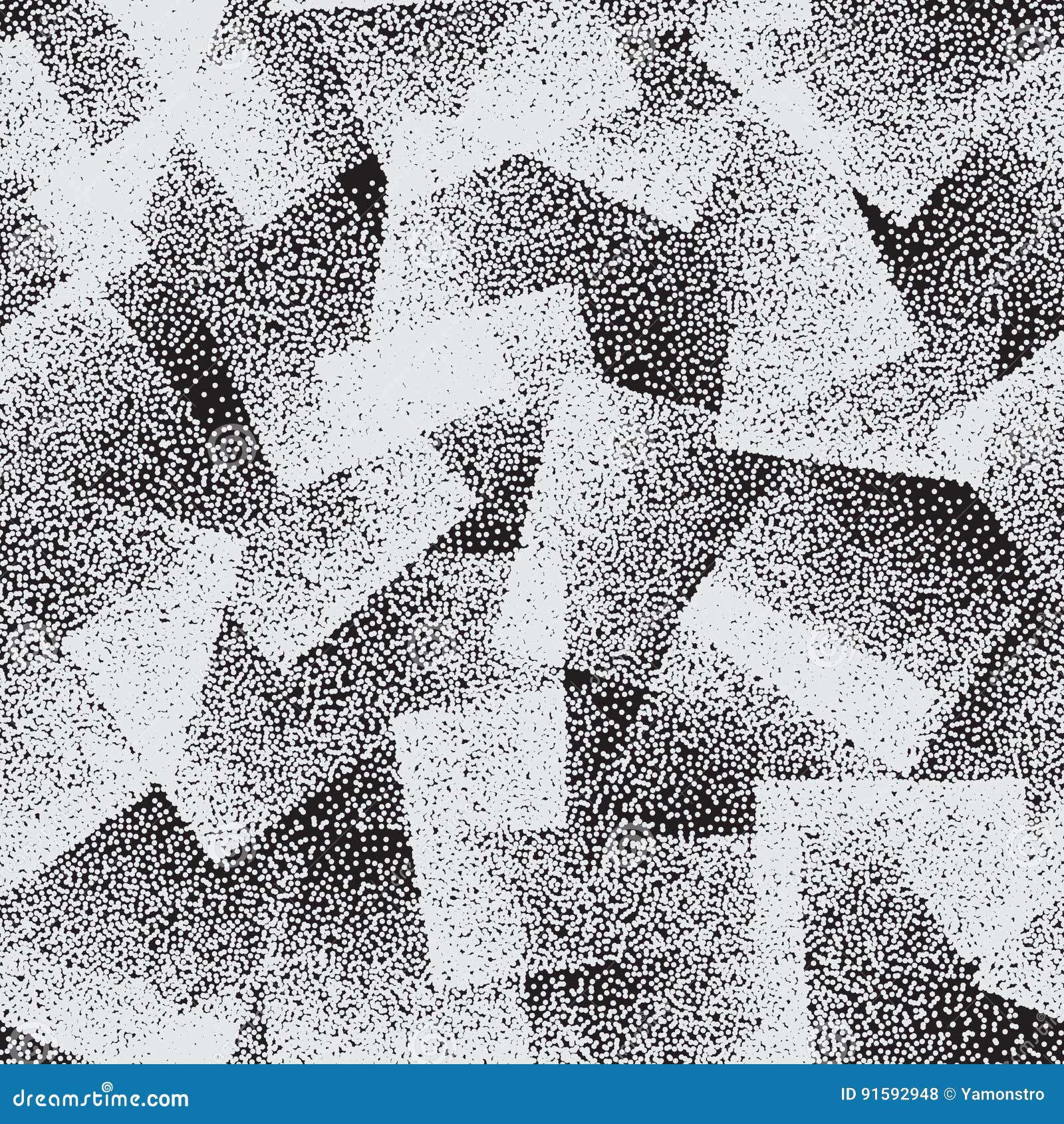 Vector Abstract Stippled Weird Seamless Pattern Stock Vector ...