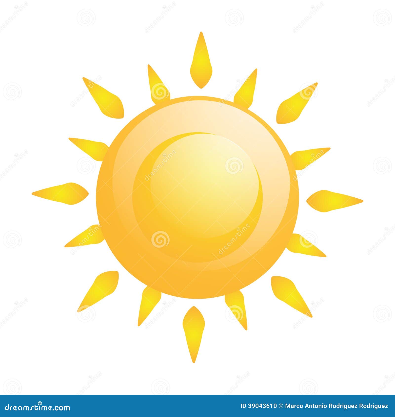 Vector Abstract Sun Icon Isolated Stock Vector - Illustration of ...