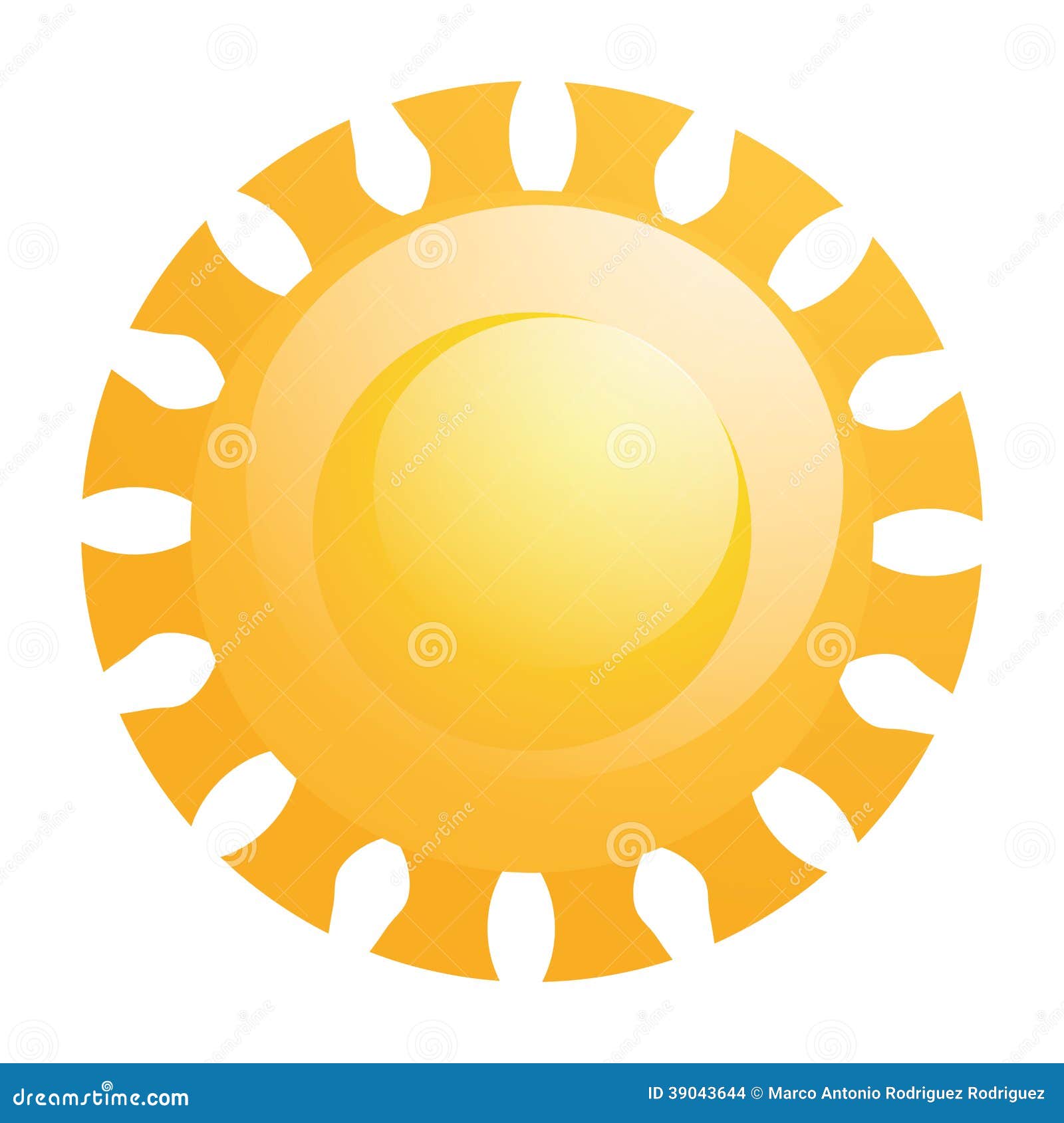 Vector Abstract Sun Icon Isolated Stock Vector - Illustration of ...