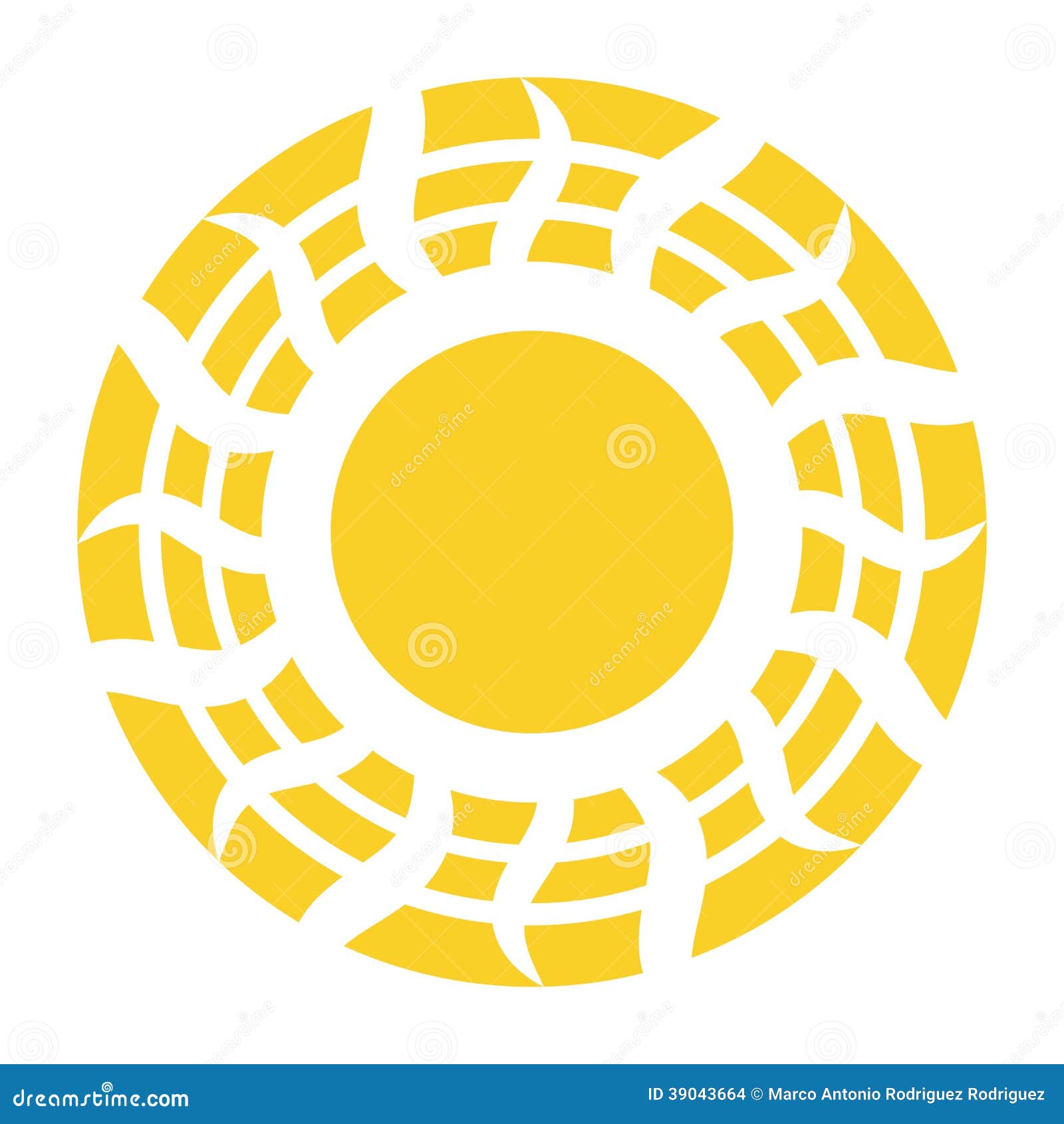 Vector Abstract Sun Icon Isolated Stock Vector - Illustration of ...