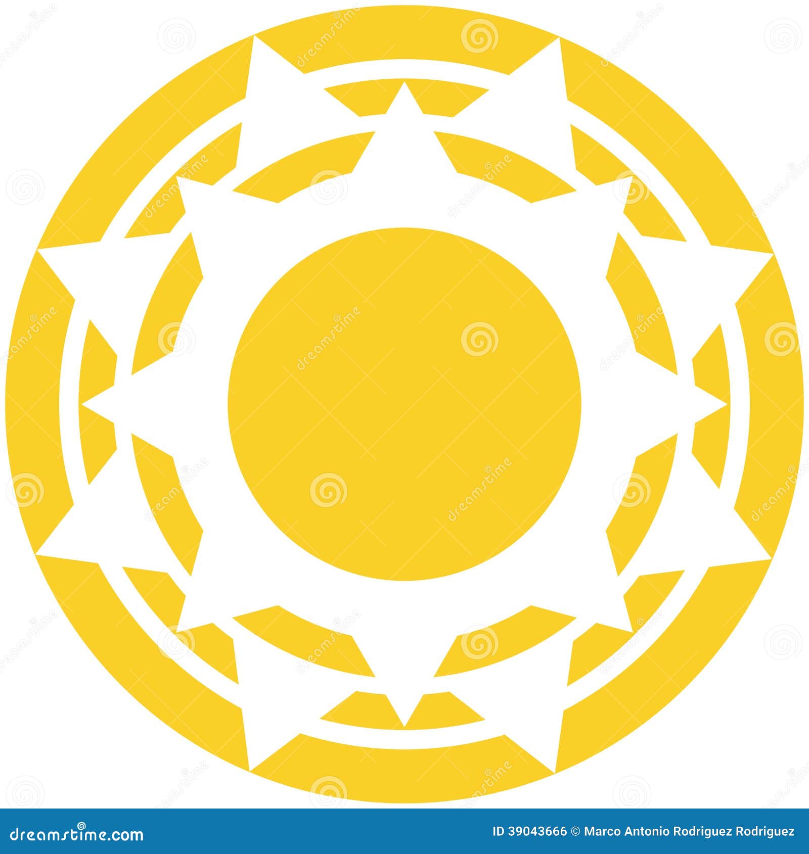 Vector Abstract Sun Icon Isolated Stock Vector - Illustration of ...