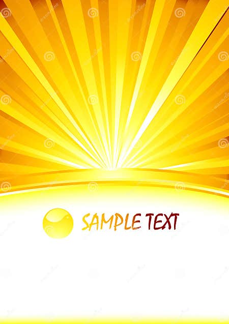 Vector Abstract Sunny Banner with Glass Sphere Stock Vector ...