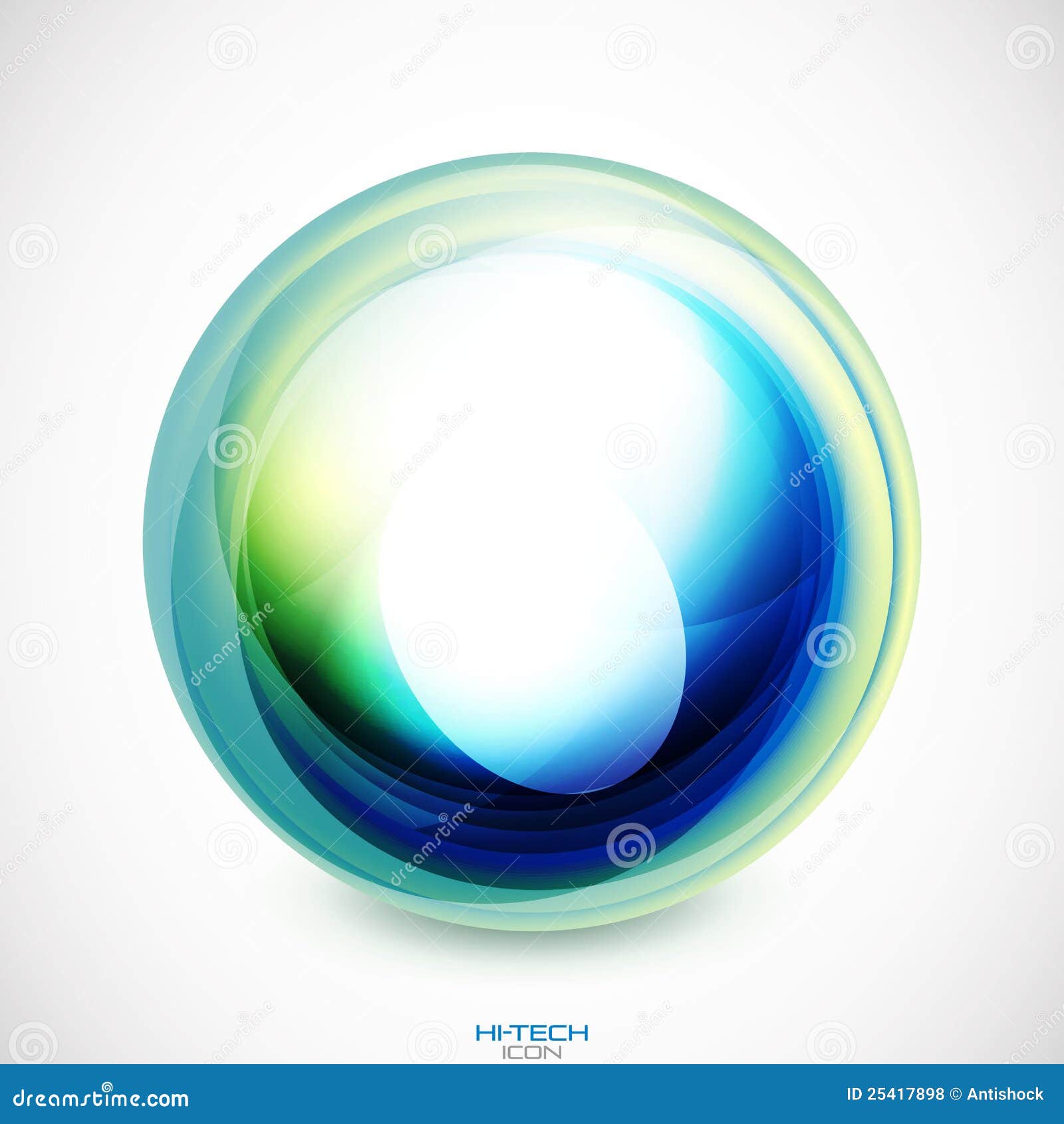 Vector Abstract Swirl Round Shape Stock Vector - Illustration of design ...