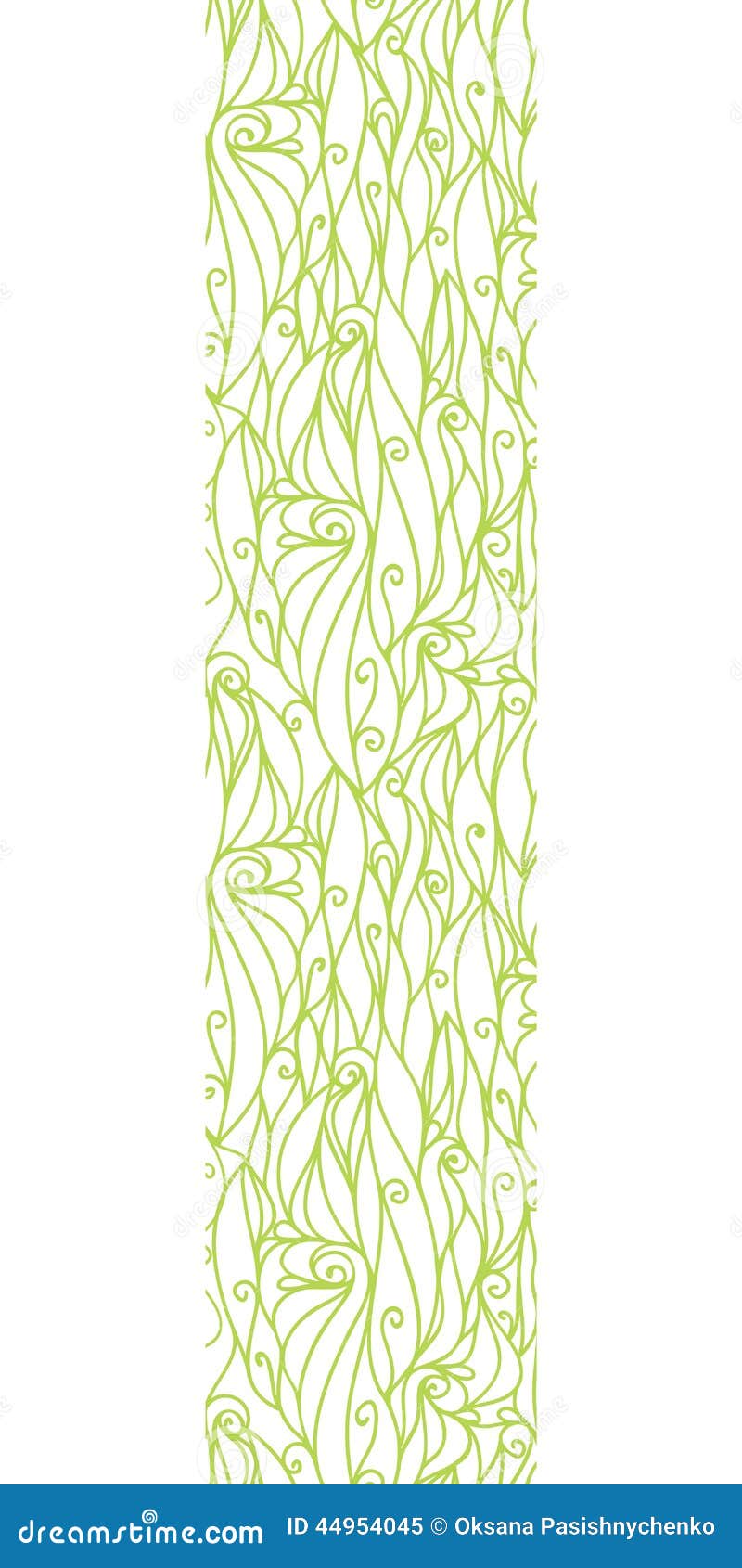 Vector Abstract Swirls Texture Vertical Border Stock Vector ...