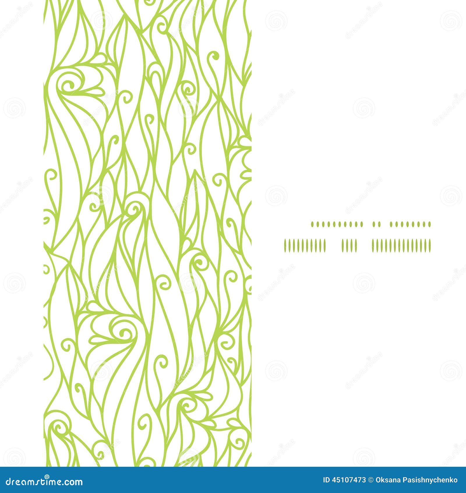 Vector Abstract Swirls Texture Vertical Frame Stock Vector ...