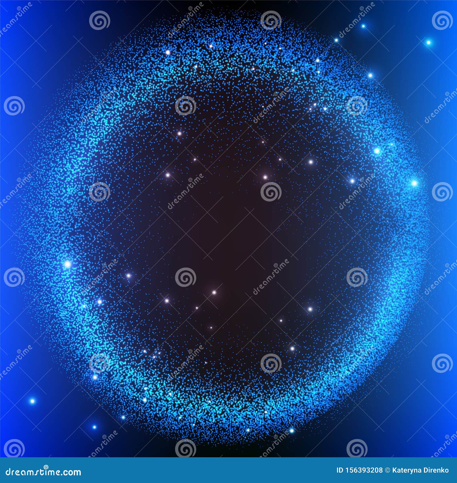 Vector Abstract Tech Innovation Concept Background. Blue Shining Top ...