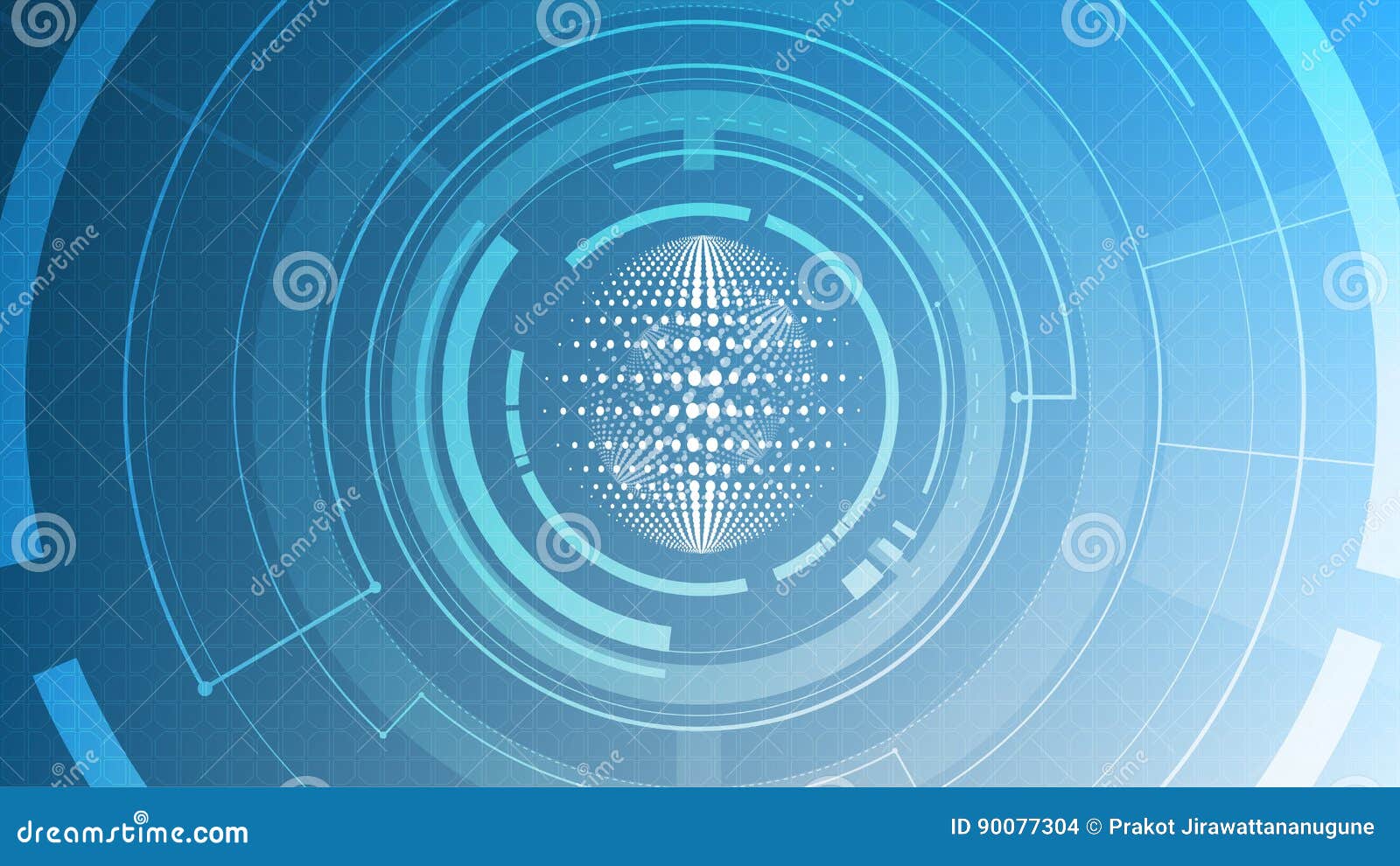 Vector Abstract Technological Global Signal Radar Background Stock ...