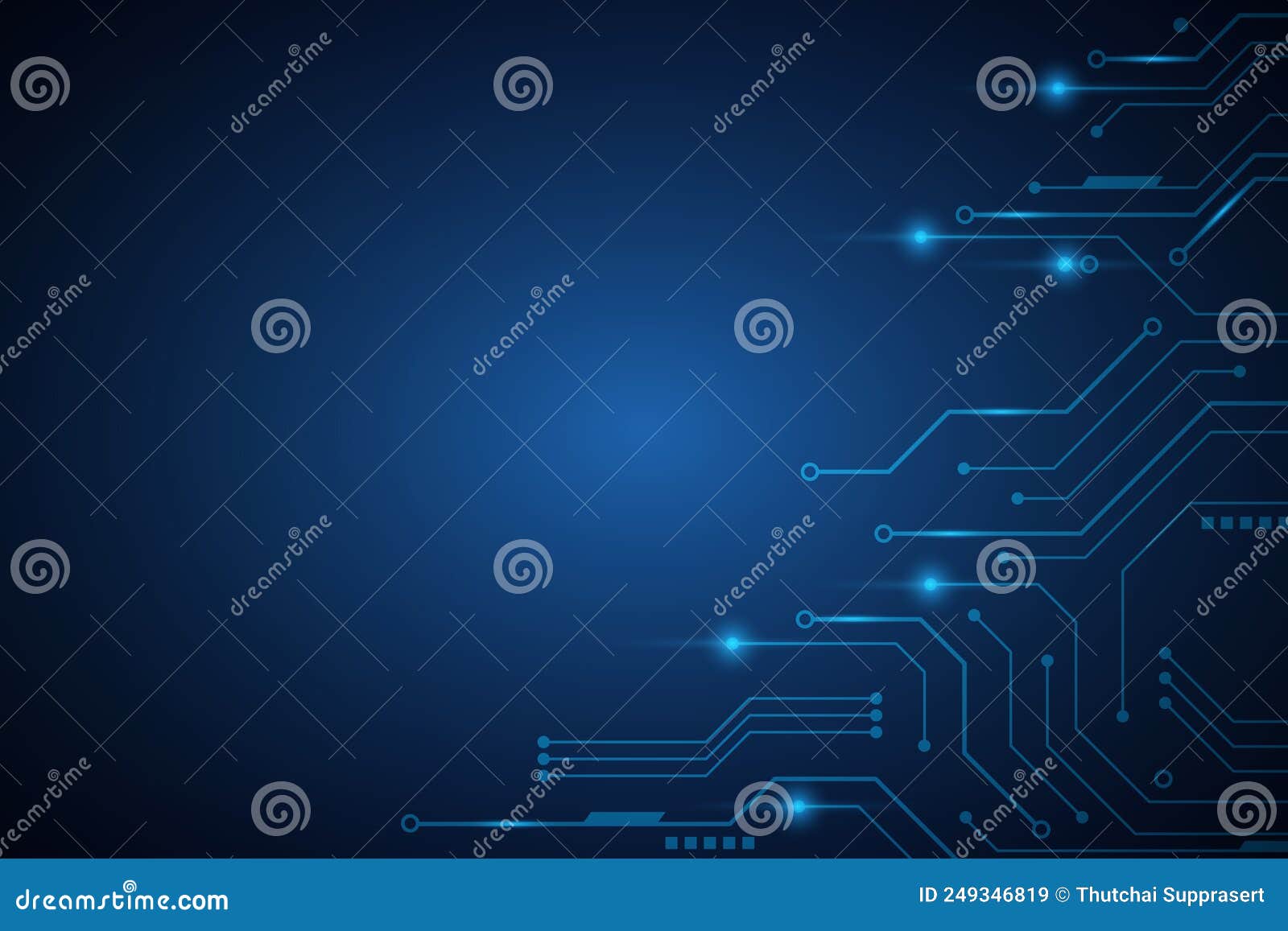 Vector Abstract Technology. Abstract Hi Tech. Vector Connect Lines ...