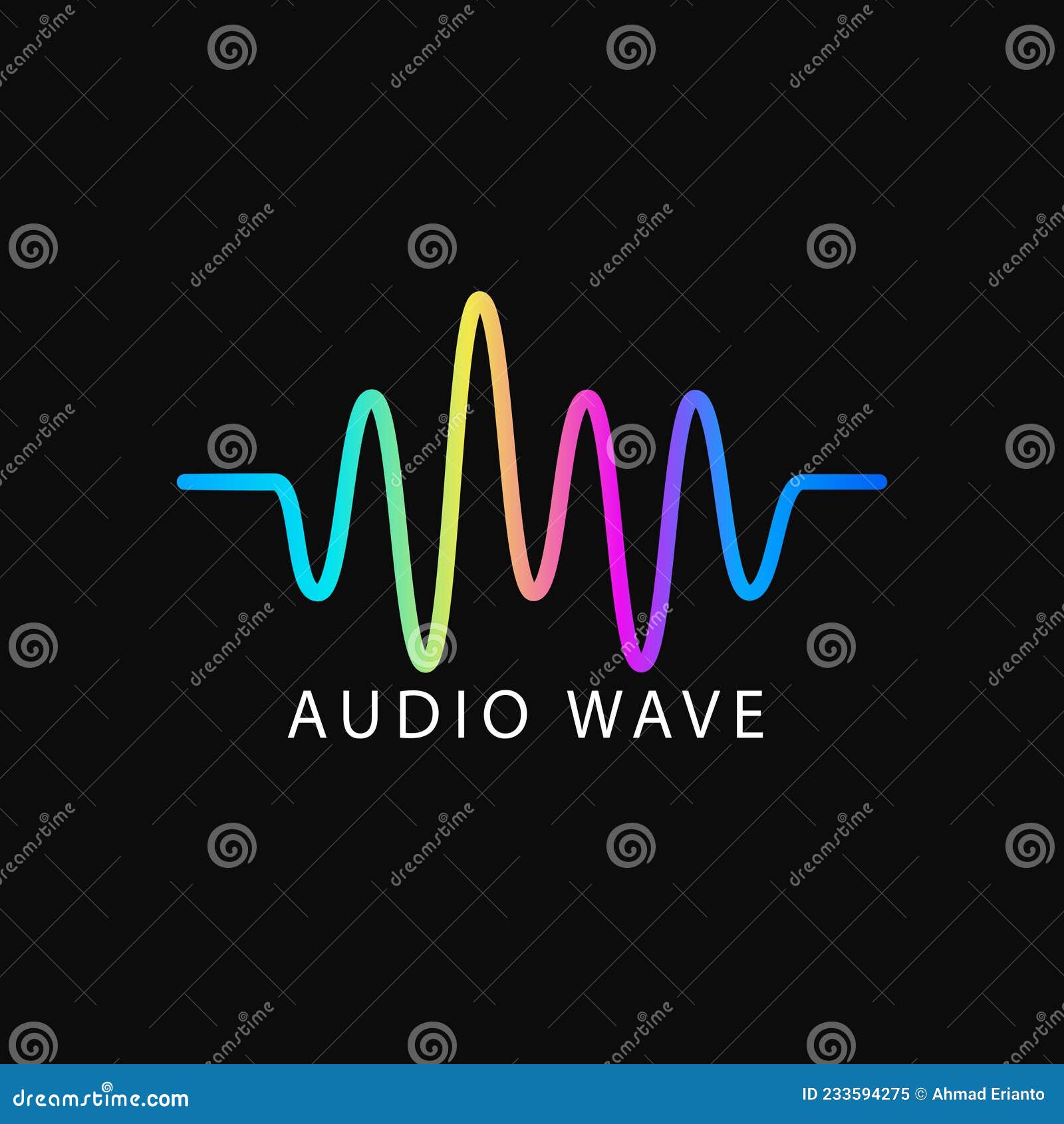 Vector Abstract Technology Audio Music Concept Sound Wave Logo Stock ...