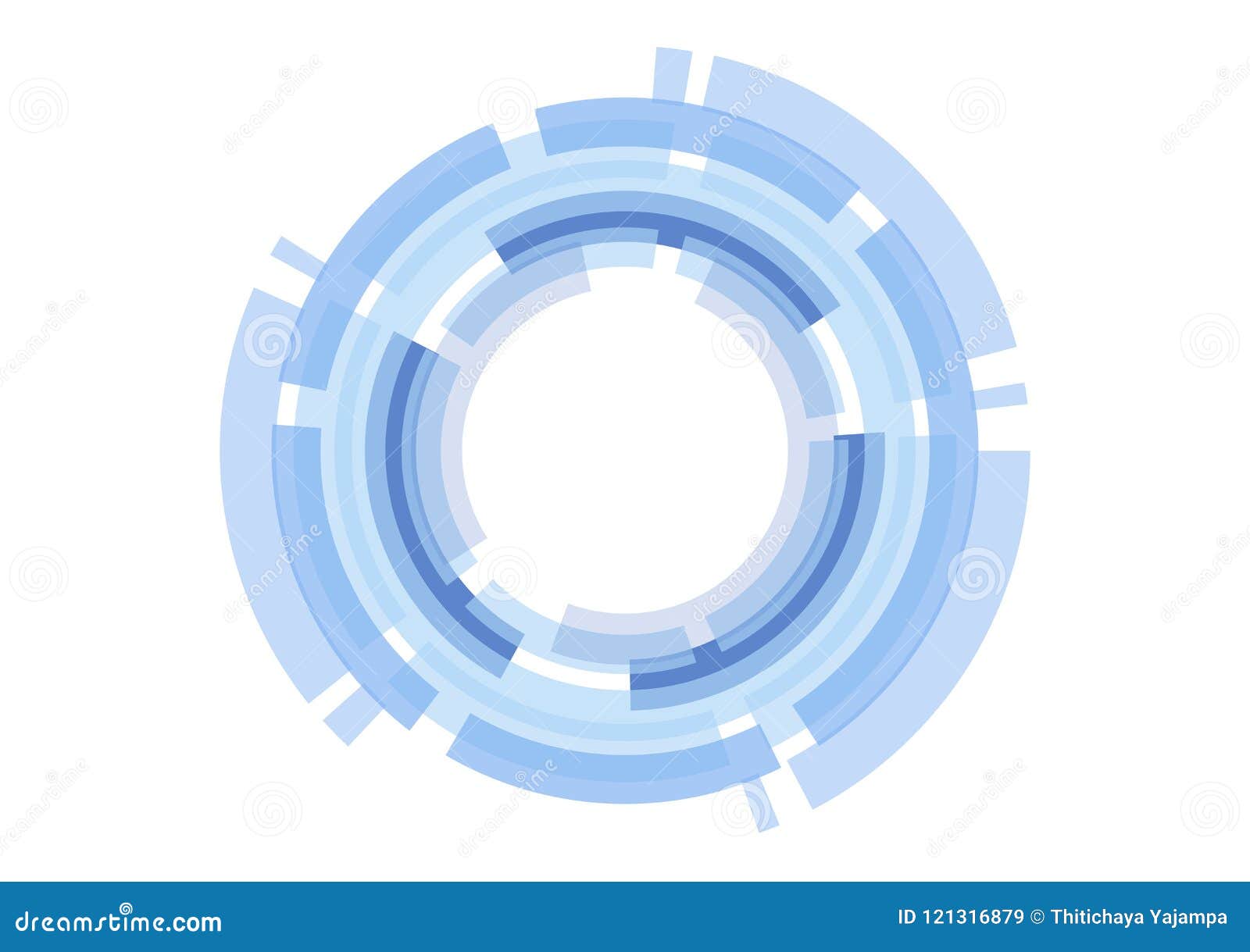 Vector Abstract Technology Blue Circle on White Background. Stock ... Vector Abstract Technology Blue Circle on White Background. Stock ...