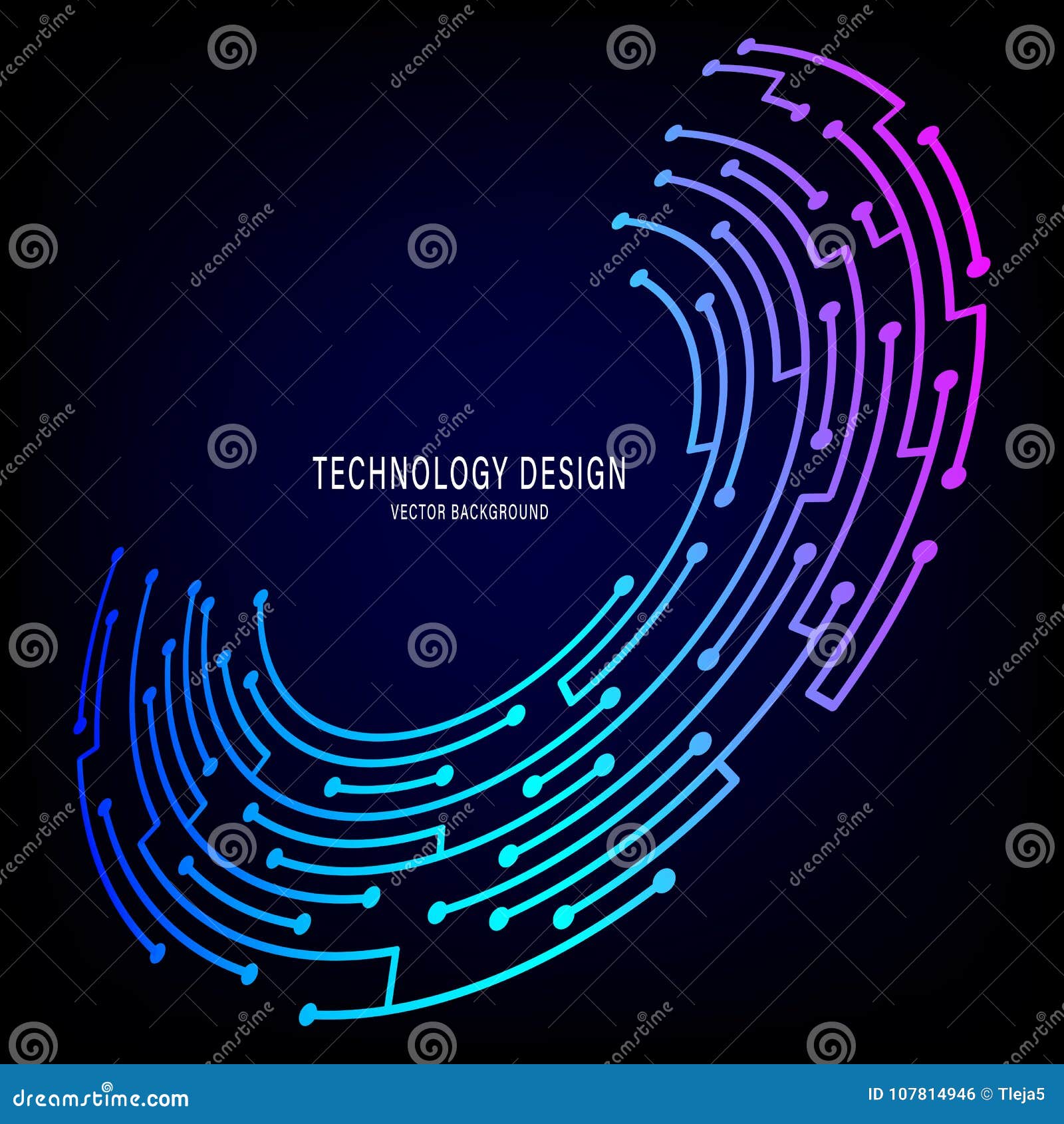 Abstract Technology Circuit Board Circle Background Stock Vector ... Abstract Technology Circuit Board Circle Background Stock Vector ...