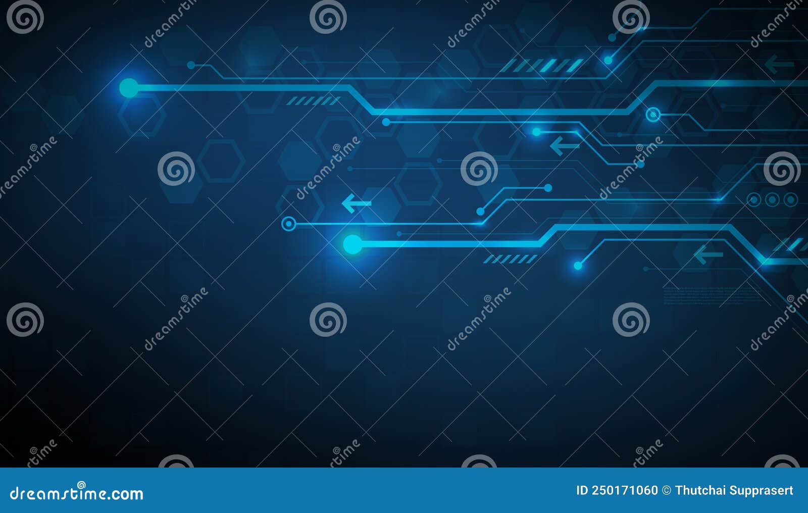Vector Abstract Technology Circuit Lines. Technology Background ...