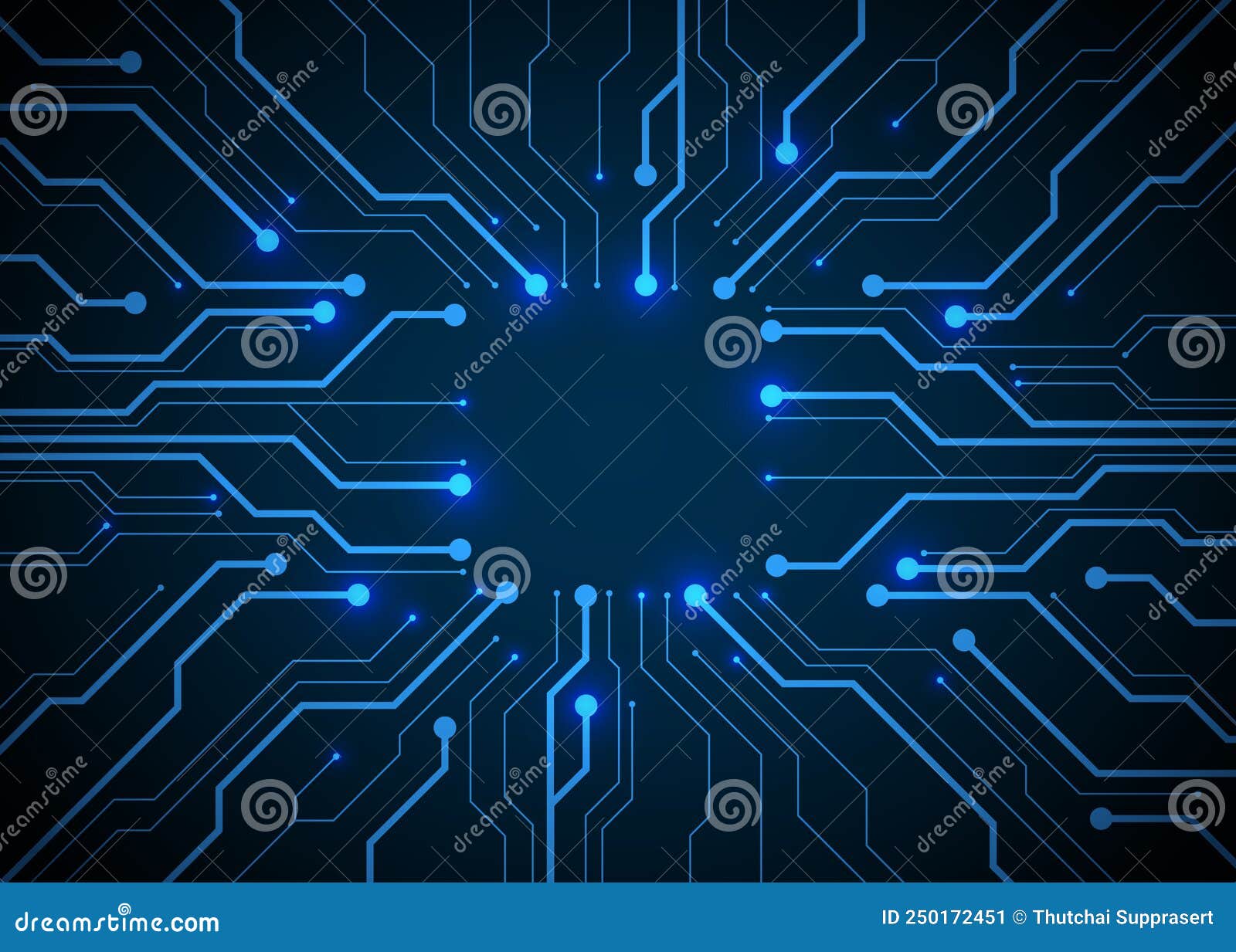 Vector Abstract Technology Circuit Lines. Technology Background ...