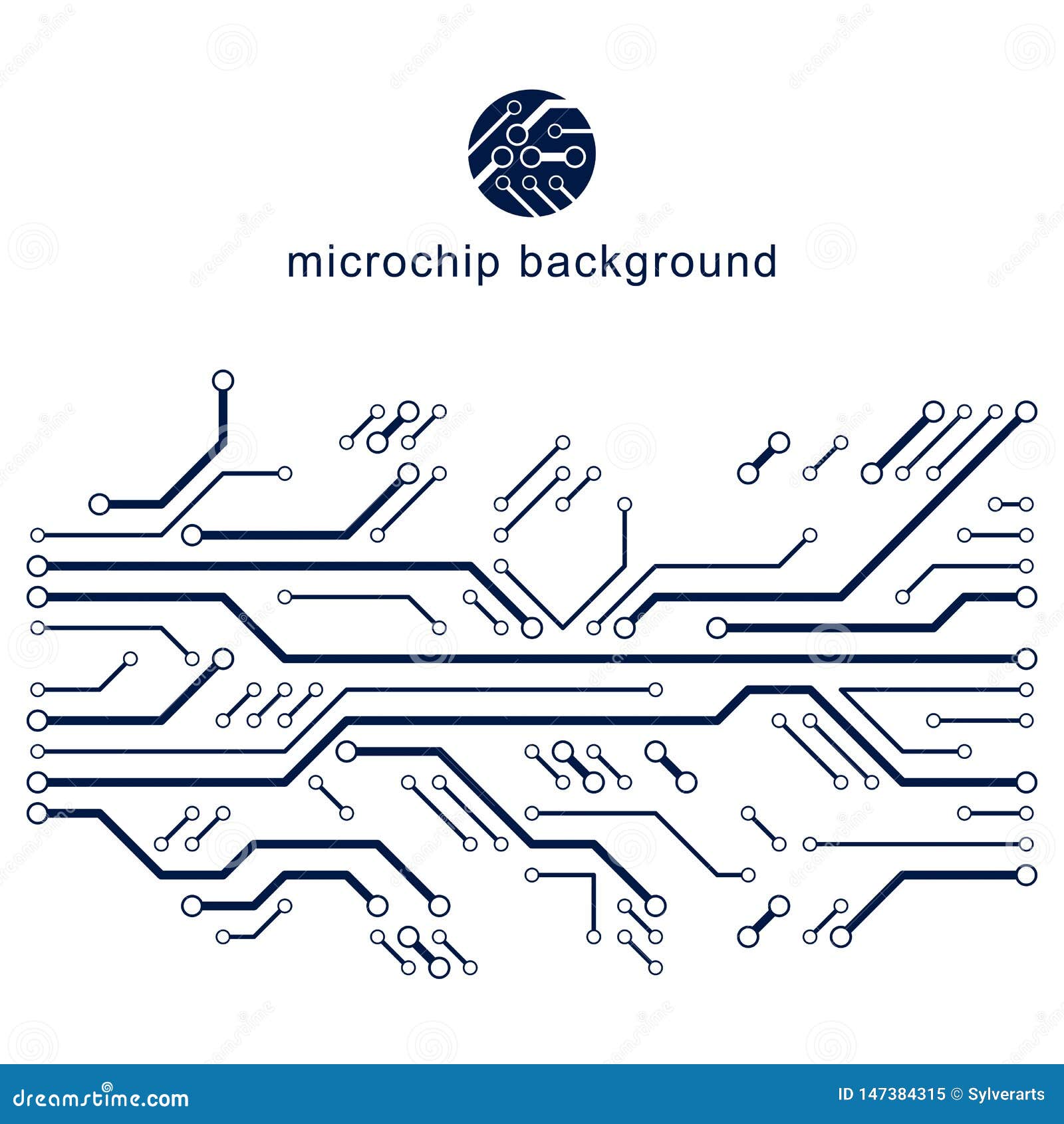 Vector Abstract Technology Illustration with Circuit Board. High Tech ...