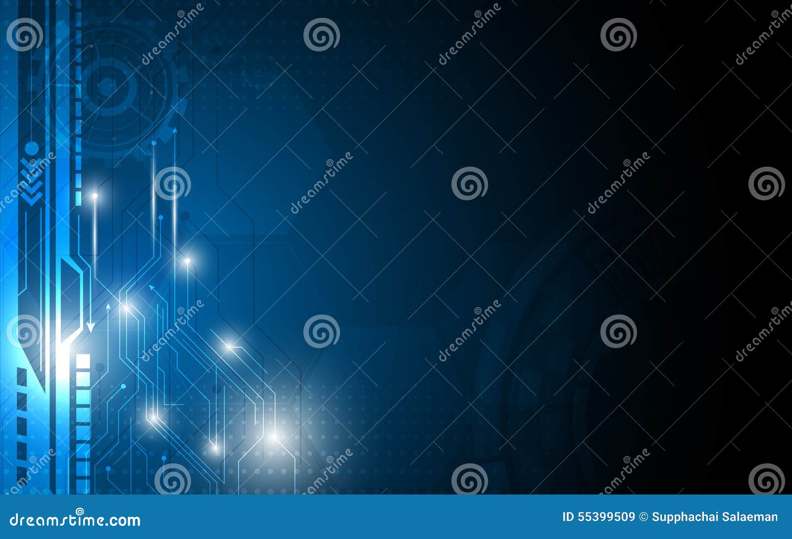 Vector Abstract Technology Innovation Working Concept Background Stock ...