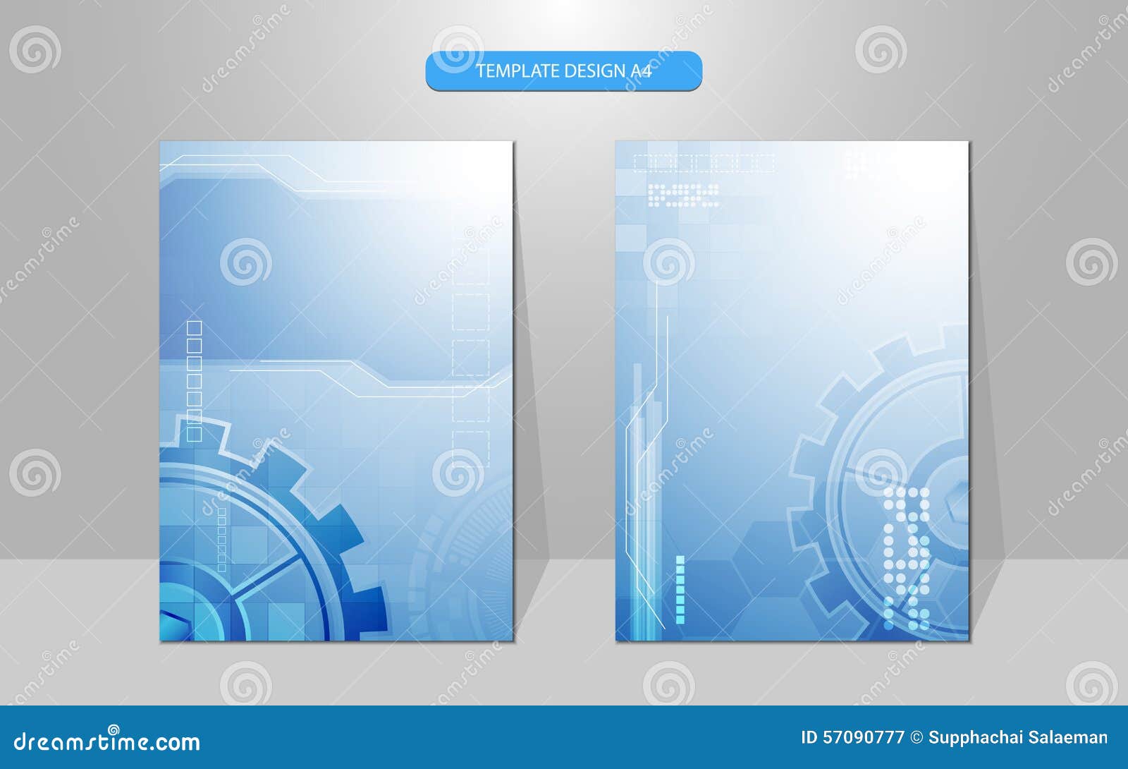 Vector Abstract Technology System Working Cover Design Background Stock ...