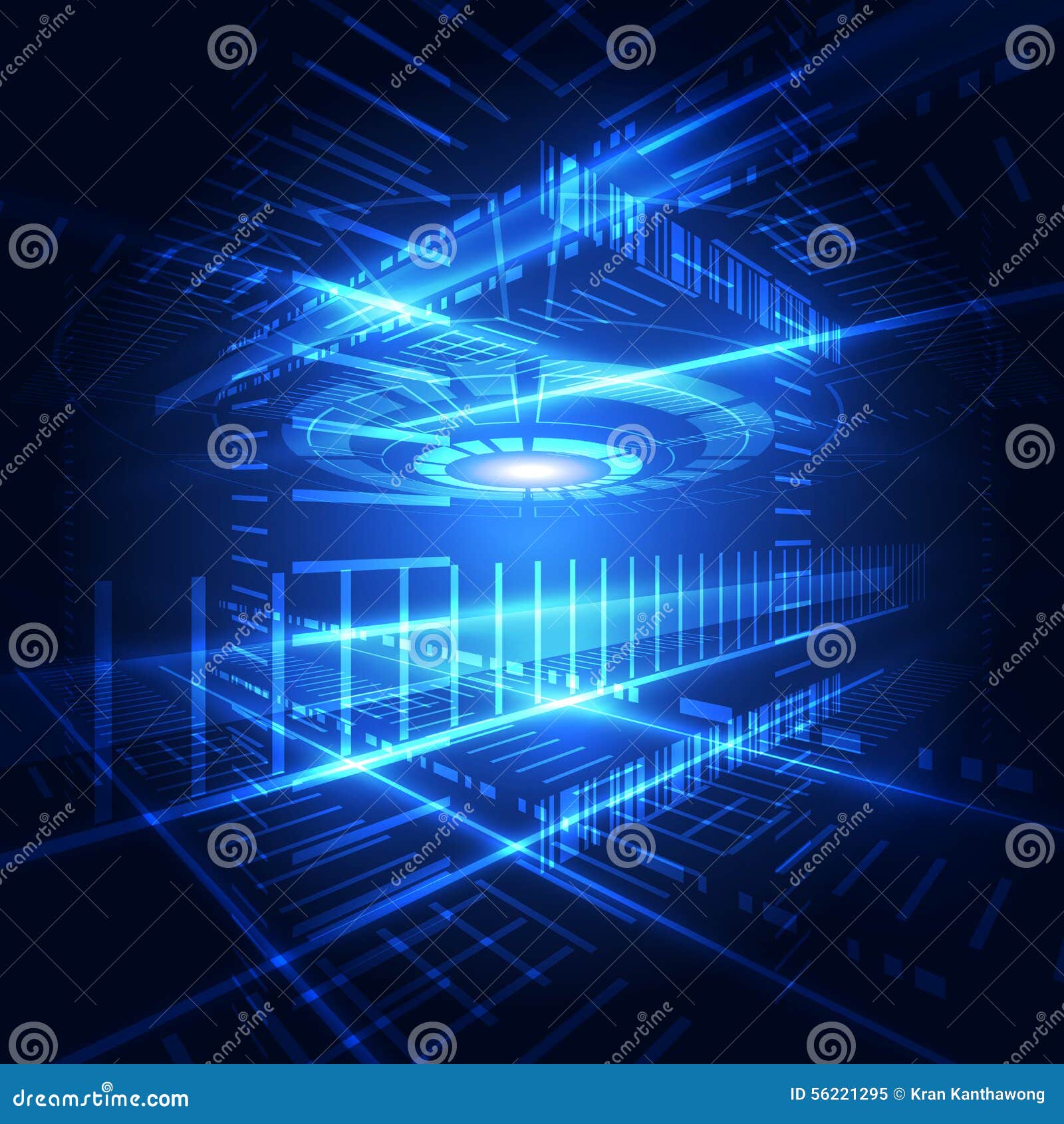 Vector Abstract Telecom Technology System, Background Stock Vector ...