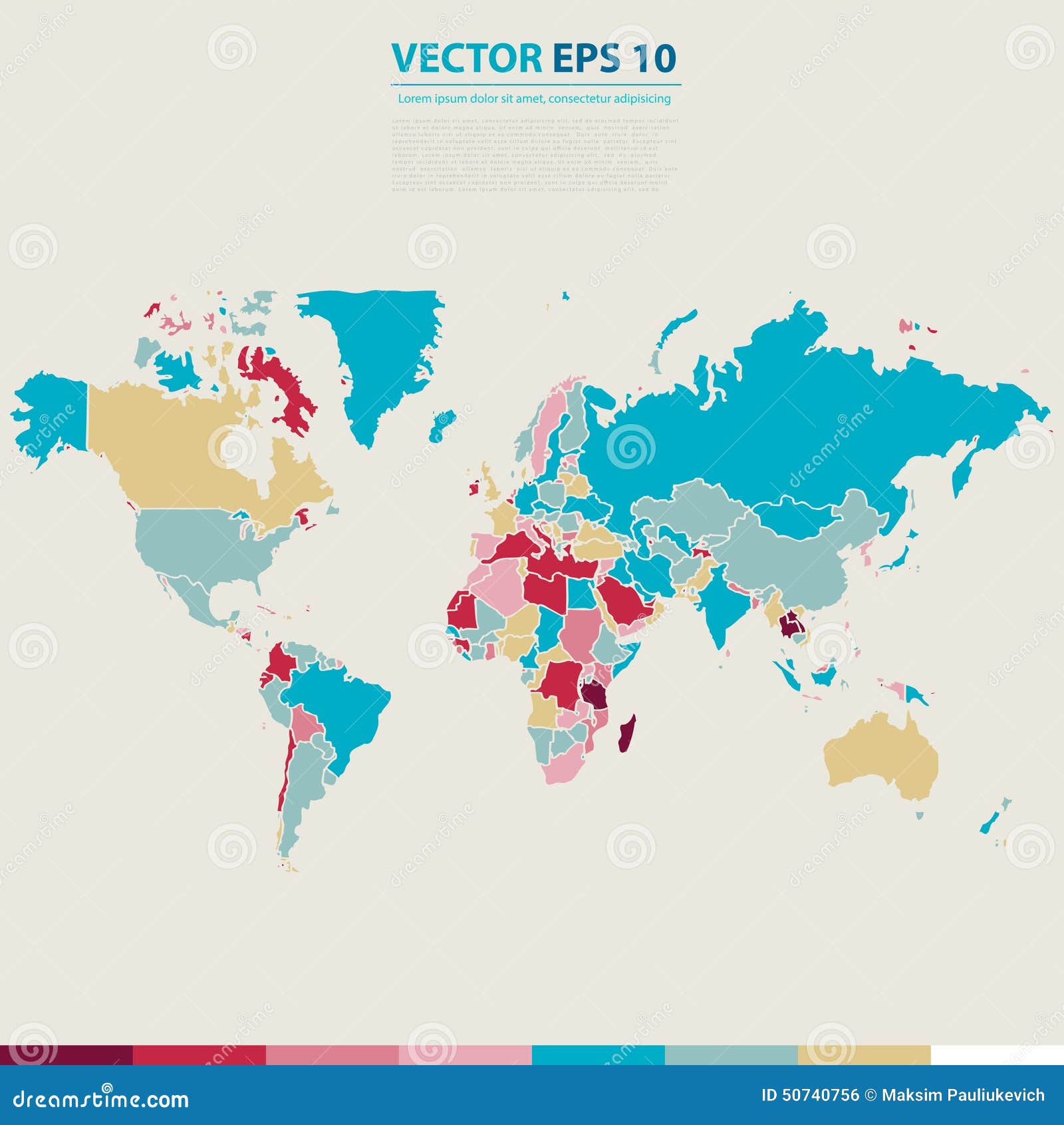 Vector Abstract Telecommunication Earth Map Stock Vector - Illustration ...