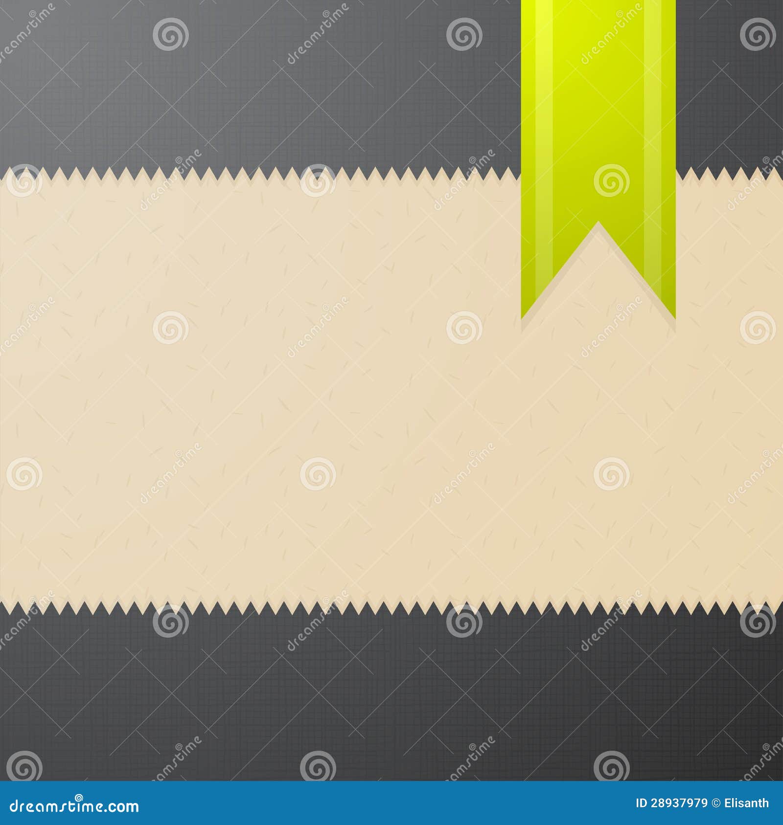 Vector Abstract Textured Background with Green Bookmark Stock Vector ...