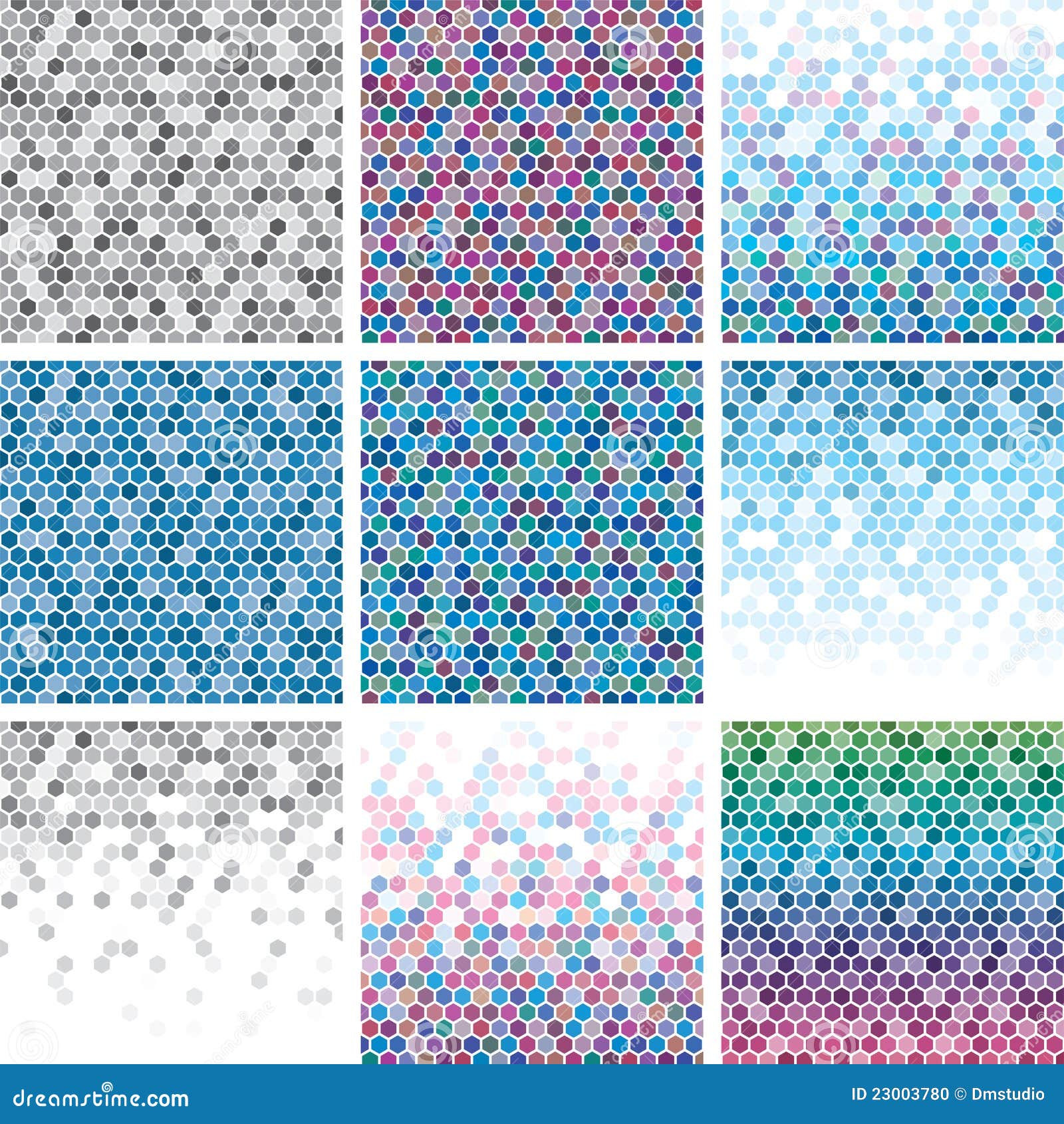 Vector Abstract Tile Backgrounds Stock Vector - Illustration of hexagon ...