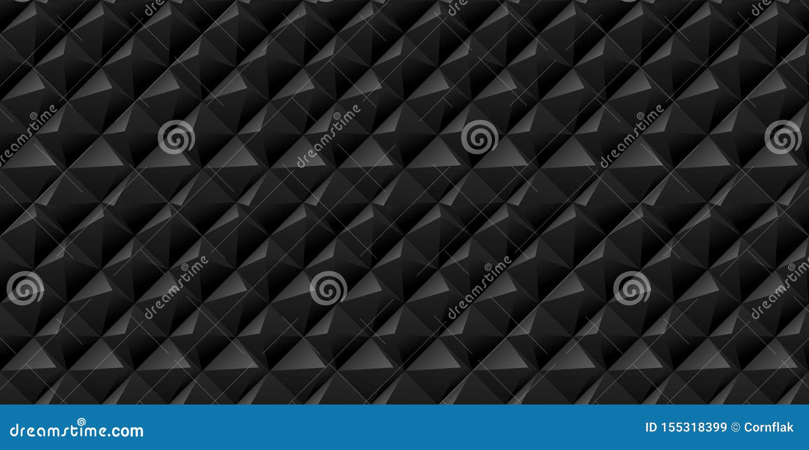 Vector Tiled Seamless Background Dark Pyramids Stock Vector ...